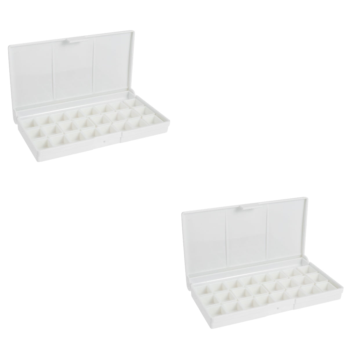 Pigment Box 2 Sets Folding Paint Tray Palettes Watercolor Storage Tin ...