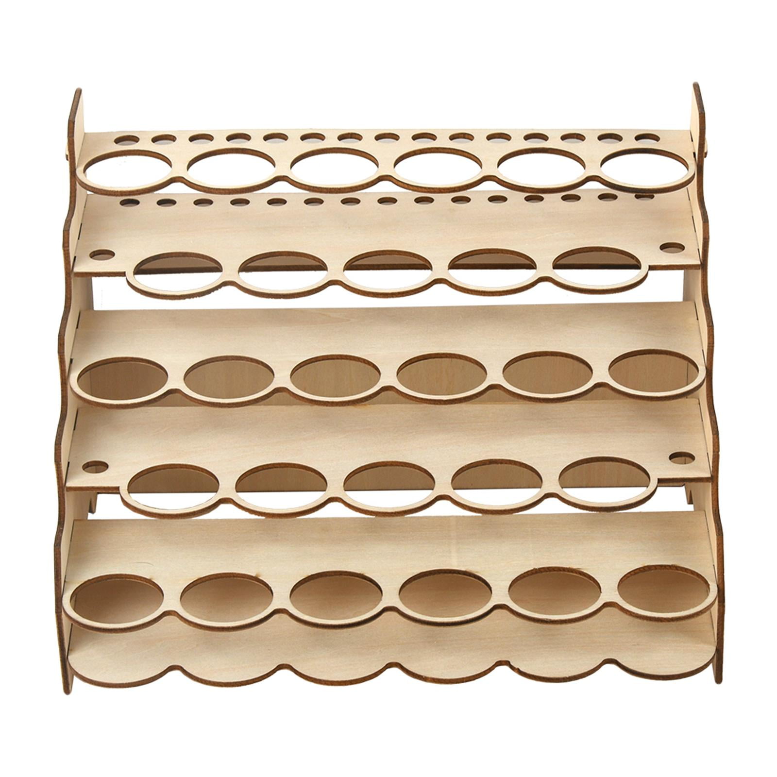 Pigment Brushes Epoxy Tool Racks Multi-Layer Wood Display Cabinet for ...