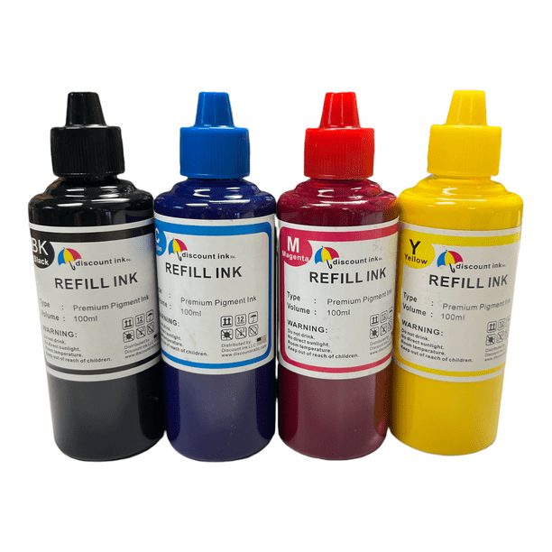 Pigment Bulk Refill Ink Bottles Compatible with HP 60 61 62 63 64 65 67 ...
