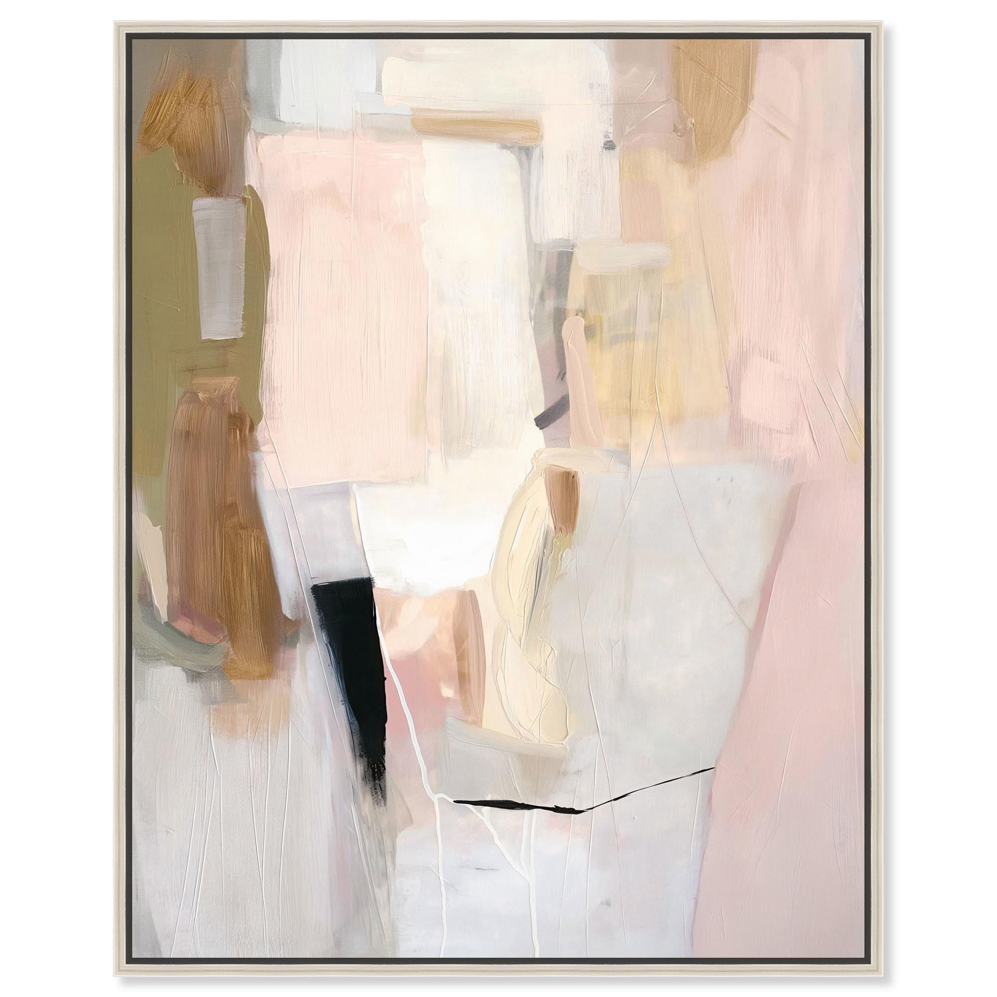 Pigment Flow II Canvas Contemporary Art by Art Remedy, Silver Frame, 24 ...