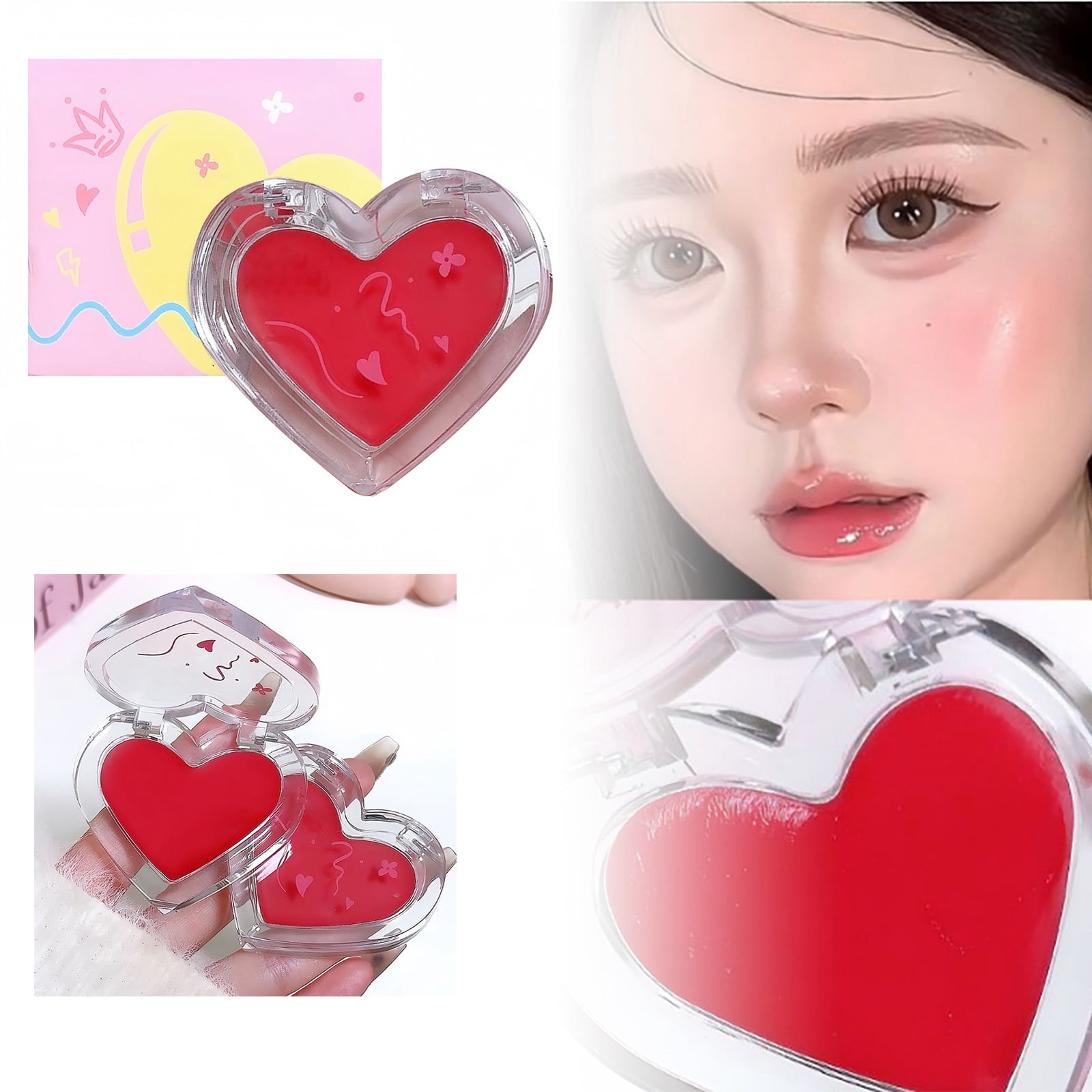 Pigmented Blush Buildable＆Blendable Seamless Blush Natural Palette Girl ...