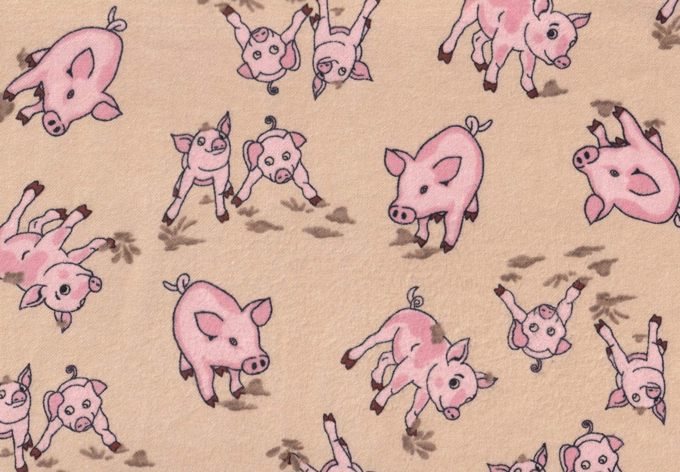 Pigs 60" Wide Flannel Fabric - Walmart.com