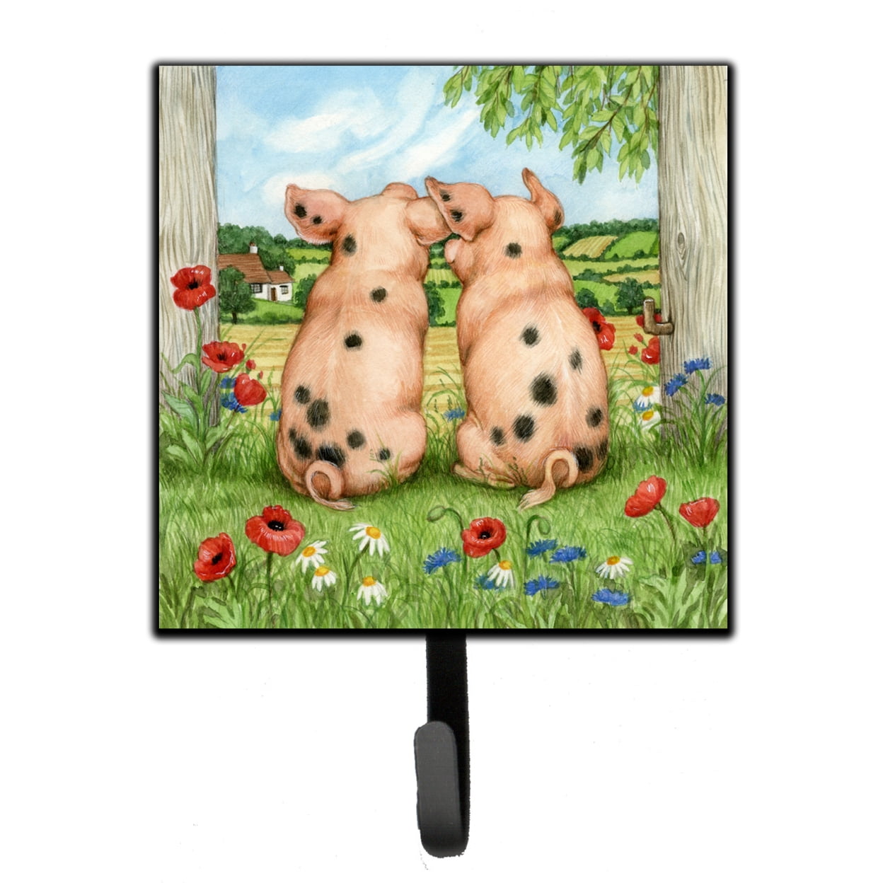 Pigs Side By Side by Debbie Cook Leash or Key Holder - Walmart.com