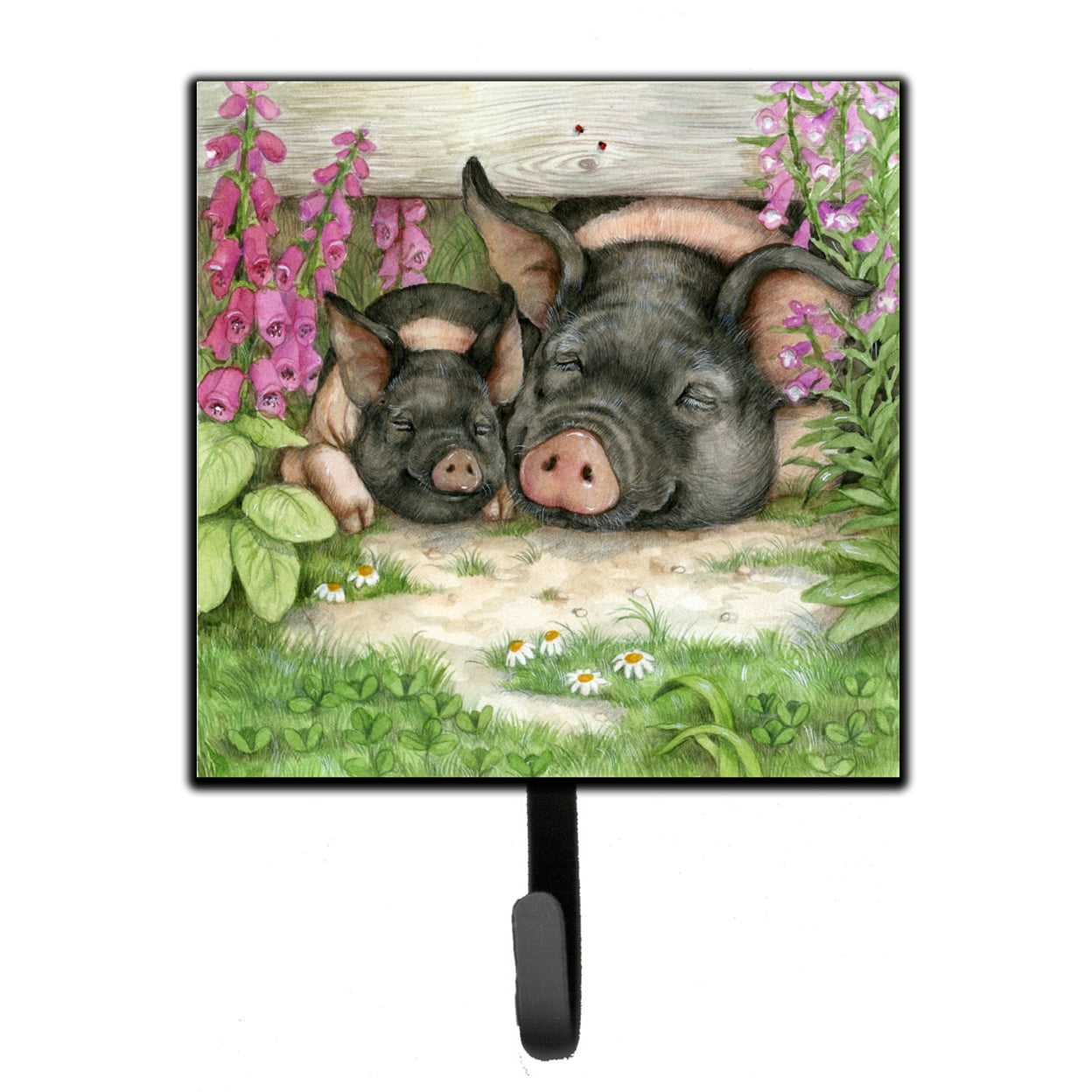 Pigs Under The Fence by Debbie Cook Leash or Key Holder - Walmart.com