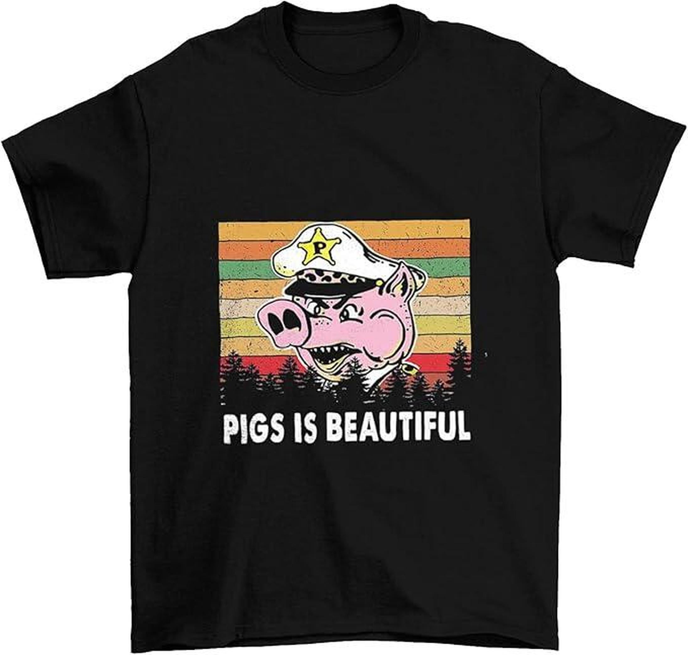 Pigs is Beautiful Captain Spaulding Vintage T-Shirt, Classic Movie ...