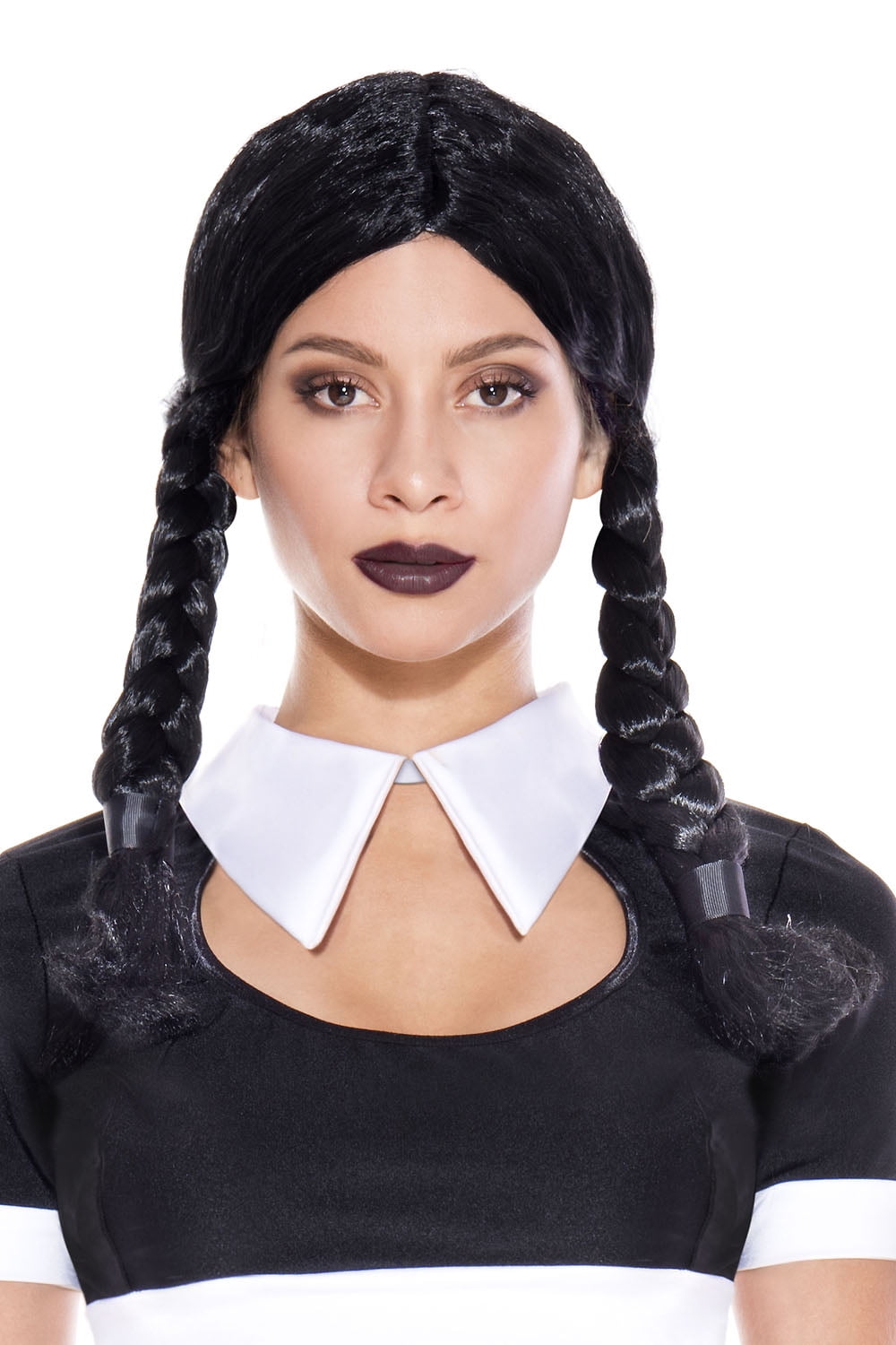 Pigtail Wig 70018-BLACK - Walmart.com
