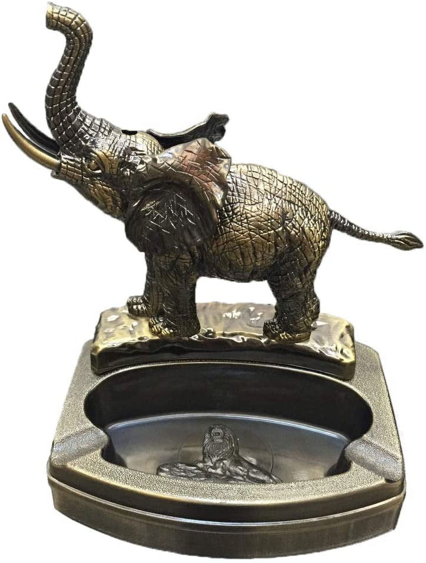 Piioket Elephant Shaped Cigarette Cigar Lighter Refillable Butane Gas ...