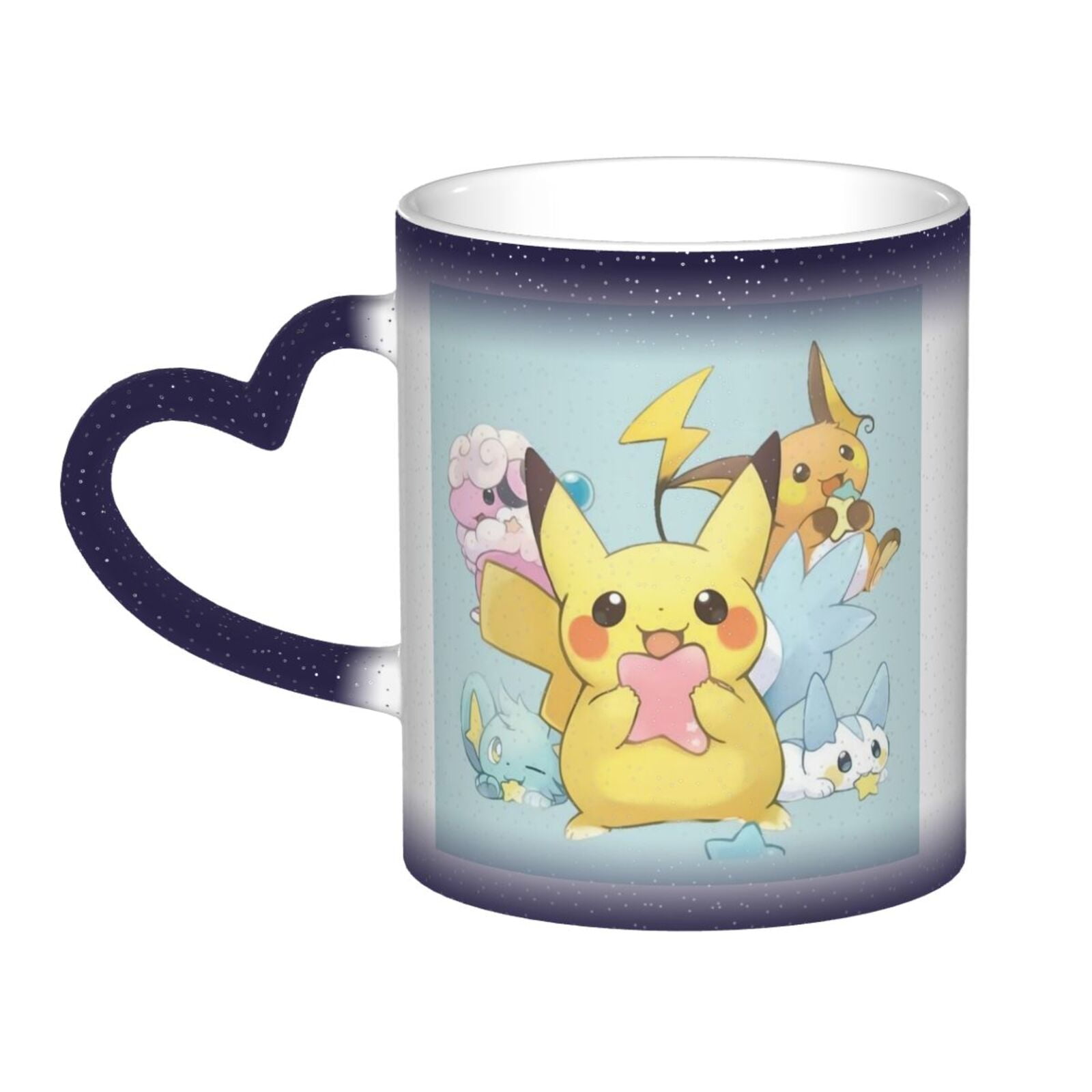 Pik_Achu Color Changing Mug Heat Sensitive Magic Funny Art Coffee Tea ...