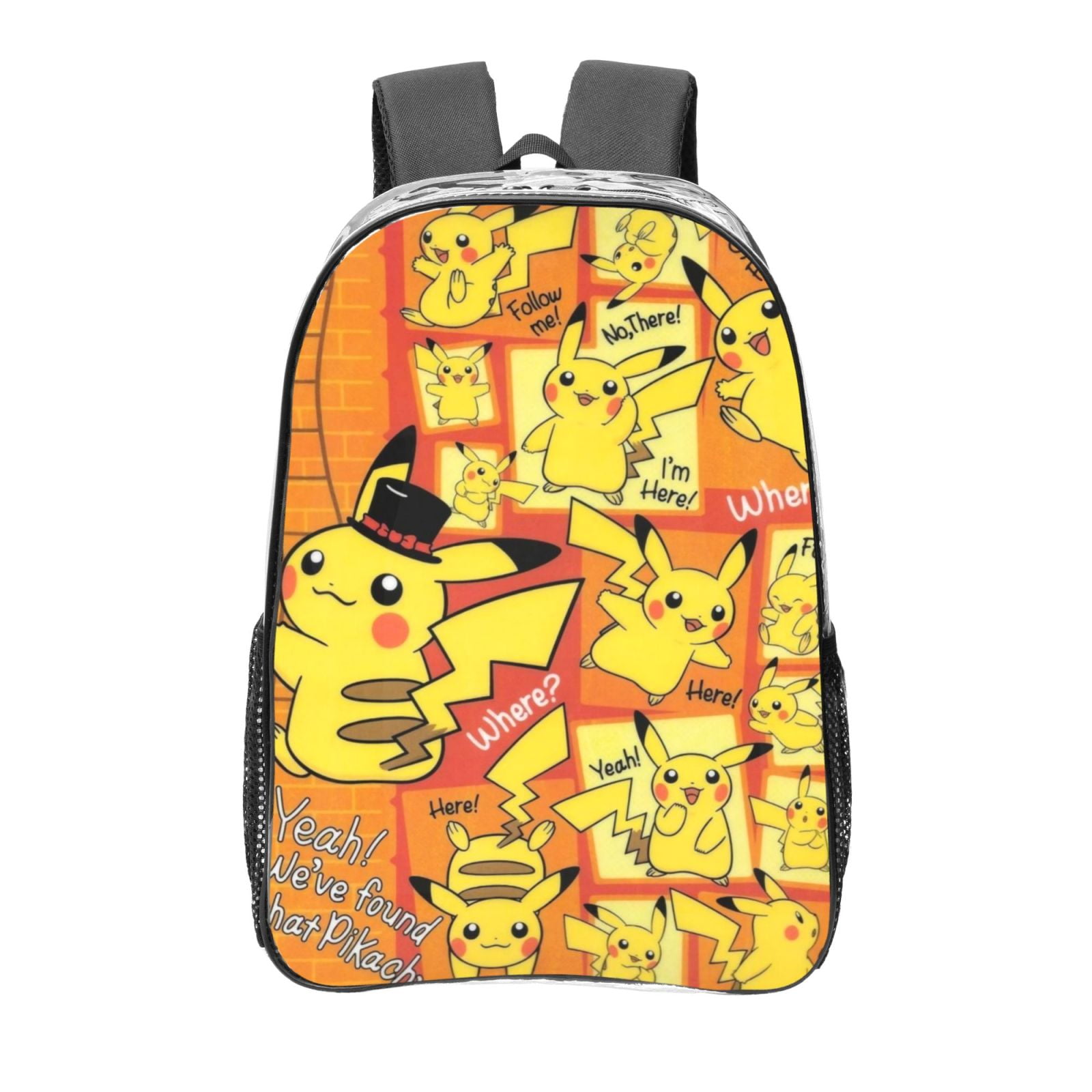 Pik_Achu Transparent Backpack Pvc Plastic Material Ruggedly Reinforced ...