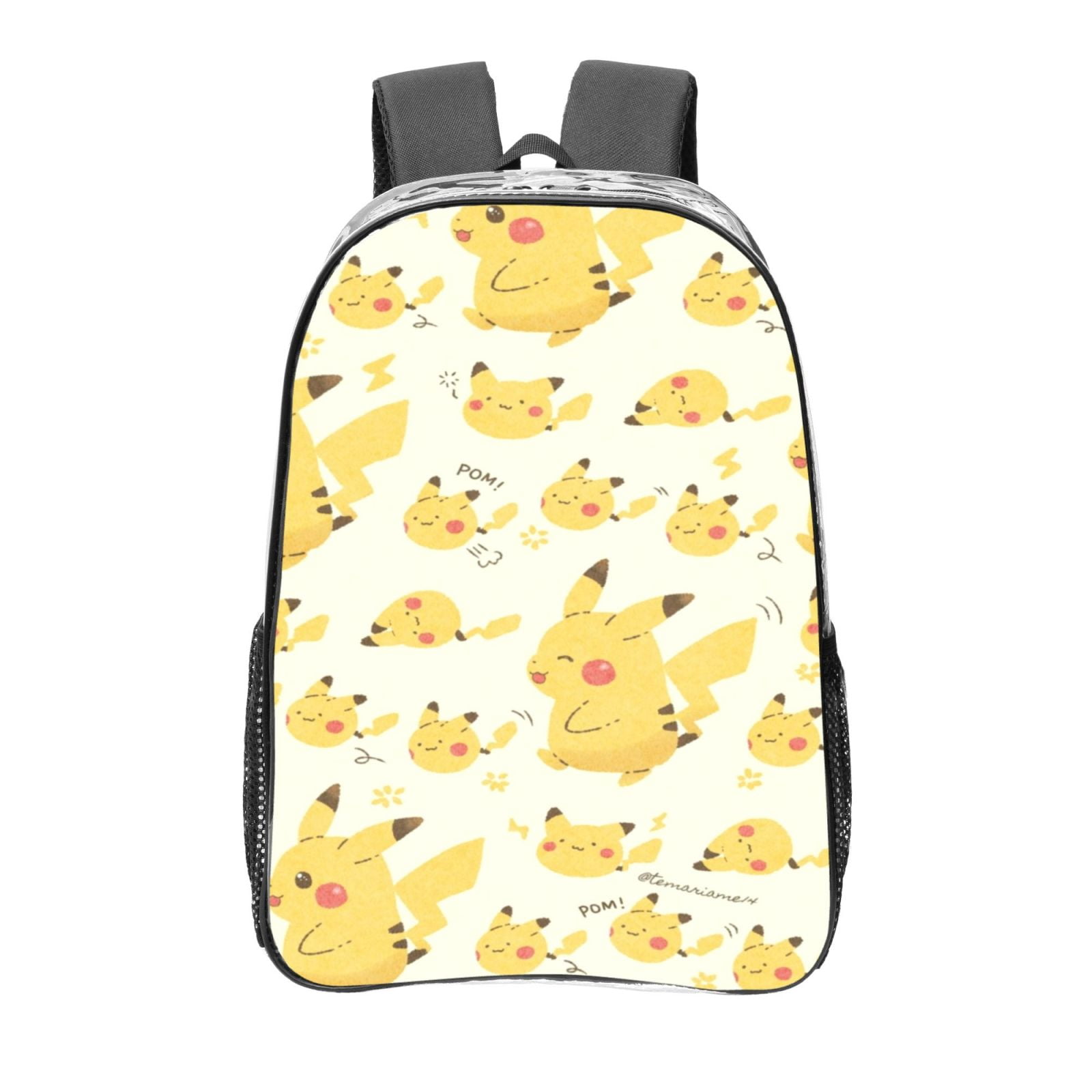 Pik_Achu Transparent Backpack Pvc Plastic Material Ruggedly Reinforced ...