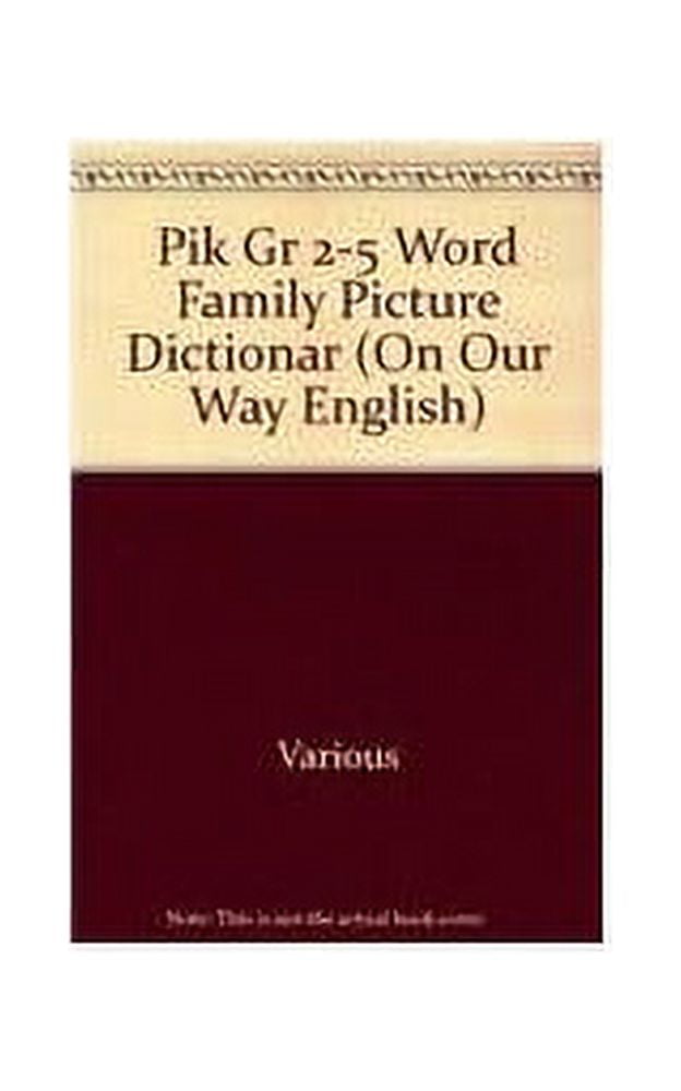 Pre-Owned Pik Gr 2-5 Word Family Picture Dictionar: Phonics ...