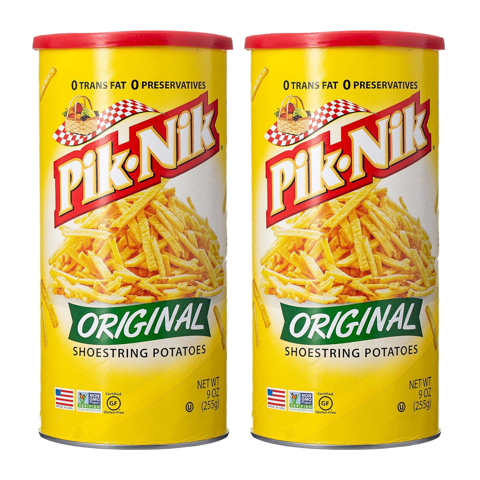 Pik-Nik Foods Original Shoestring Potatoes, 9 Oz Pack of 2, Crunchy ...