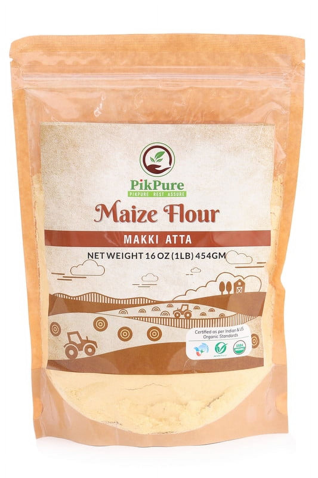 PikPure Maize Flour (Makki Atta, Corn Flour, Makka Atta) | Naturally ...