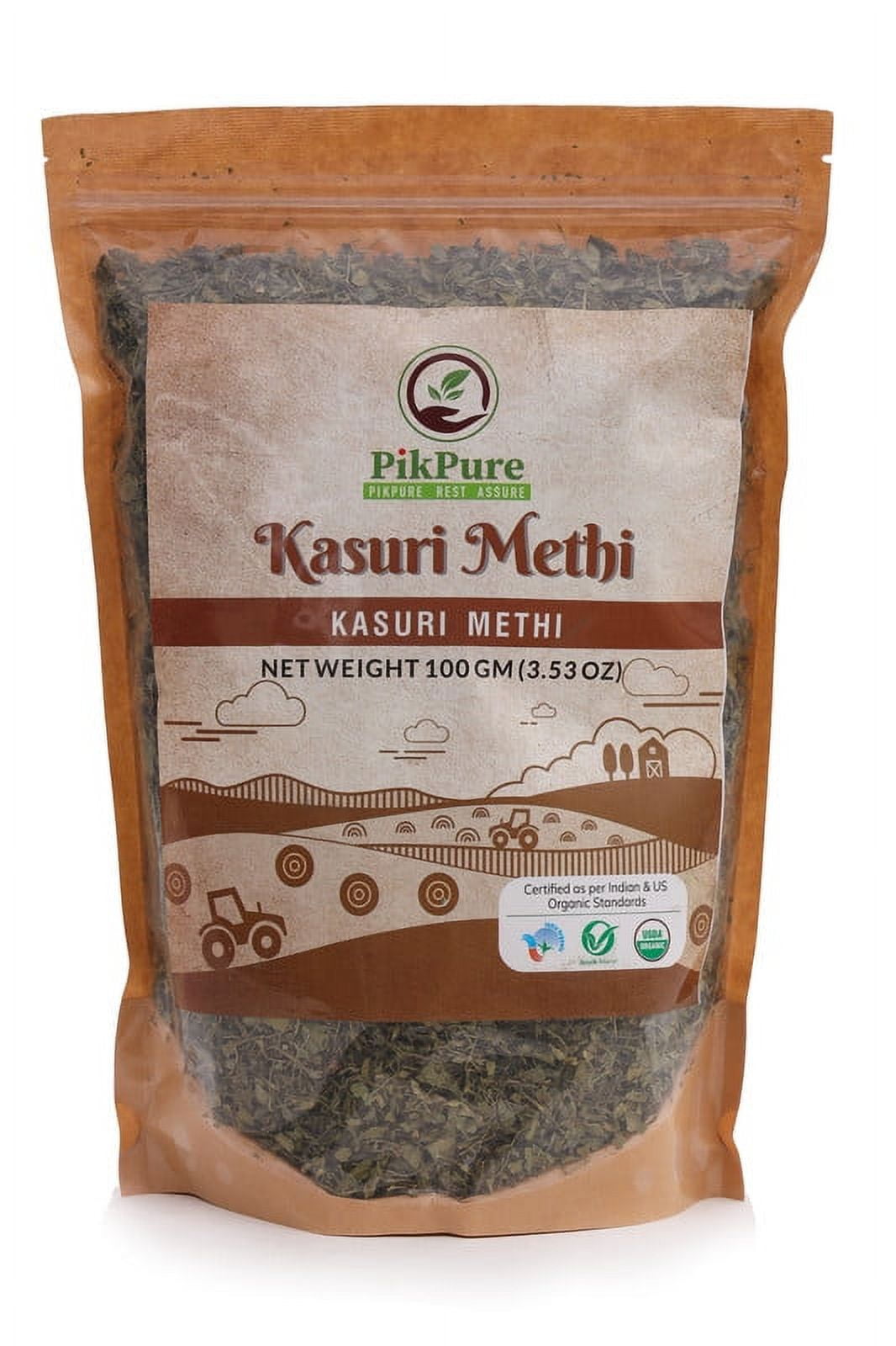 PikPure Organic Kasuri Methi | Dried Fenugreek Leaves | Perfect for ...