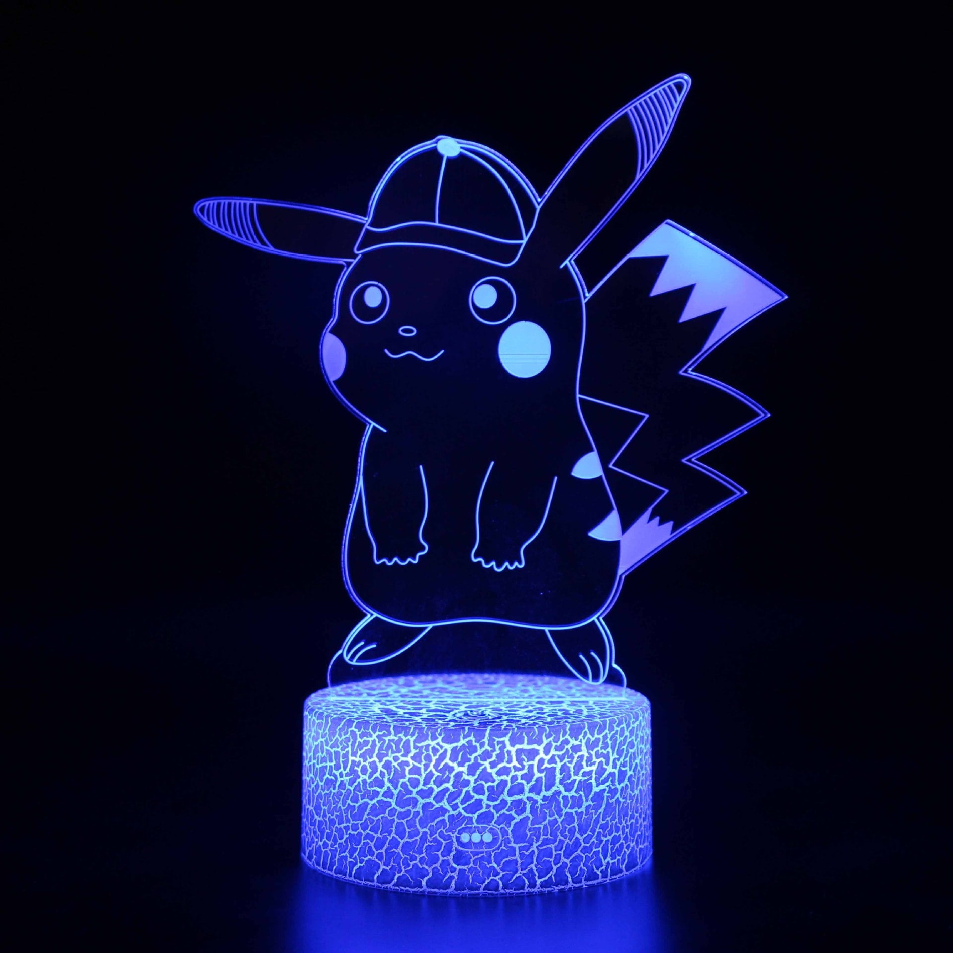 Pika Desk Lamp Cute Night Light - 16 Colors Change Home Decor Cartoon ...