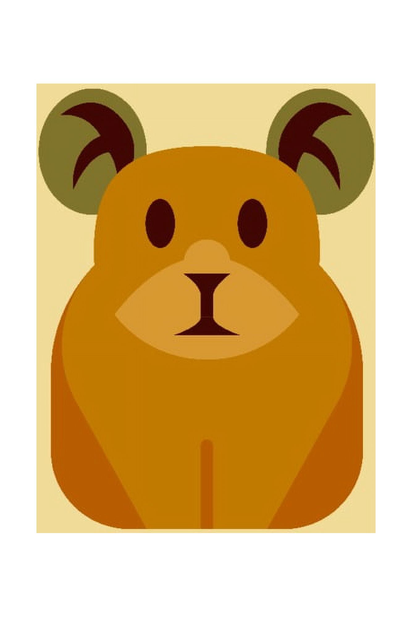 Pika, Name Drop Ready, Geometric (16x24 Giclee Gallery Art Print, Vivid ...