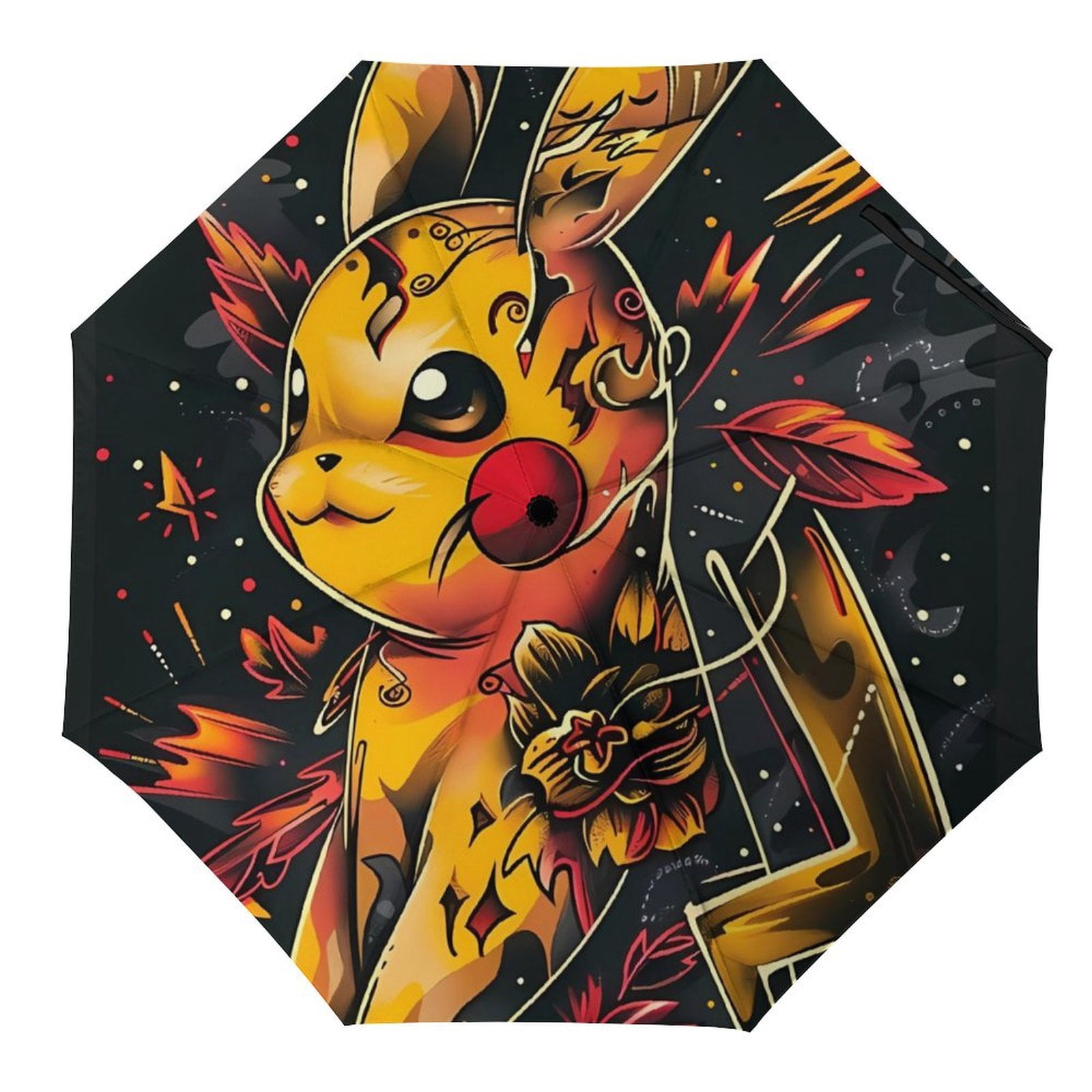 Pika-chu Umbrella for Adults Teens Kids, Lightweight Windproof Anti ...