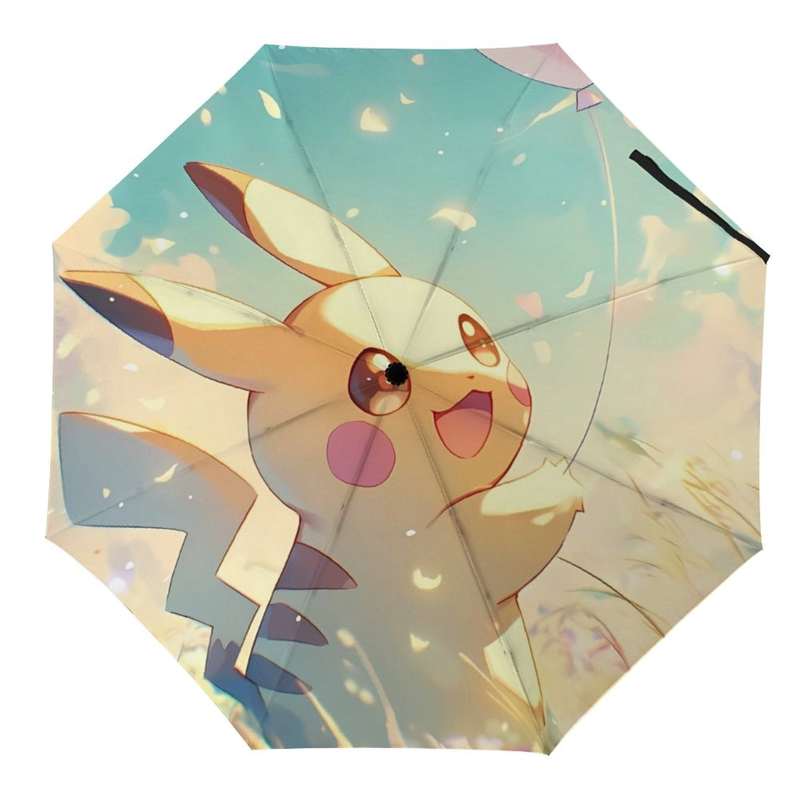 Pika-chu Umbrella for Adults Teens Kids, Lightweight Windproof Anti ...