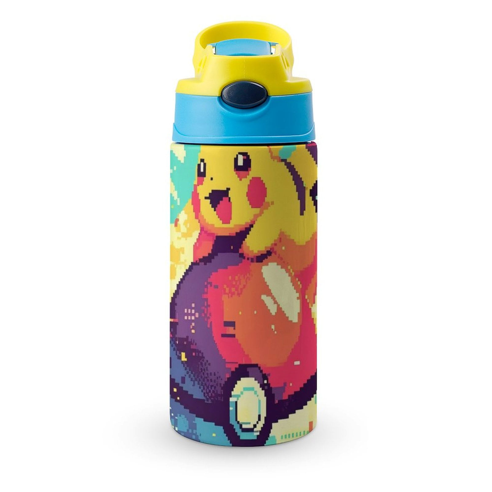 Pika-chu kids stainless steel water cup with straw 350ml - Walmart.com