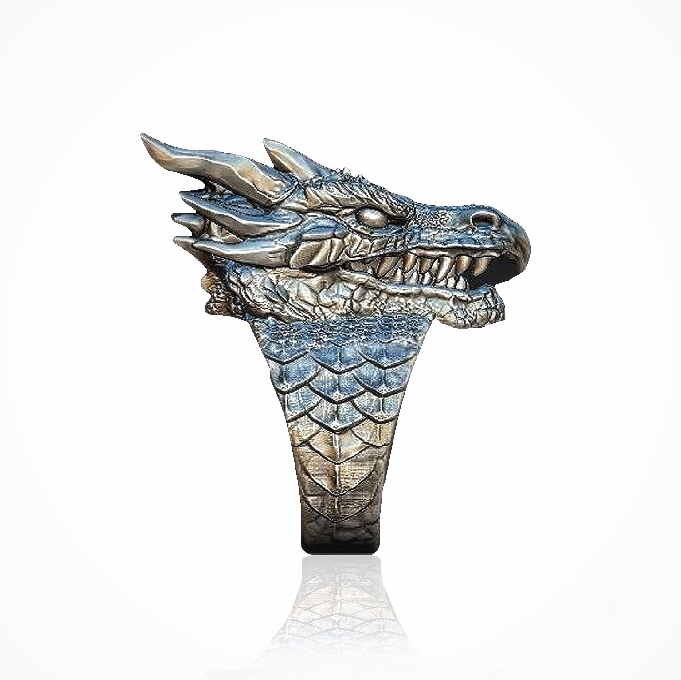 PikaLF Dragon Ring for Men, Vintage Dragon Head Ring, Retro Domineering ...