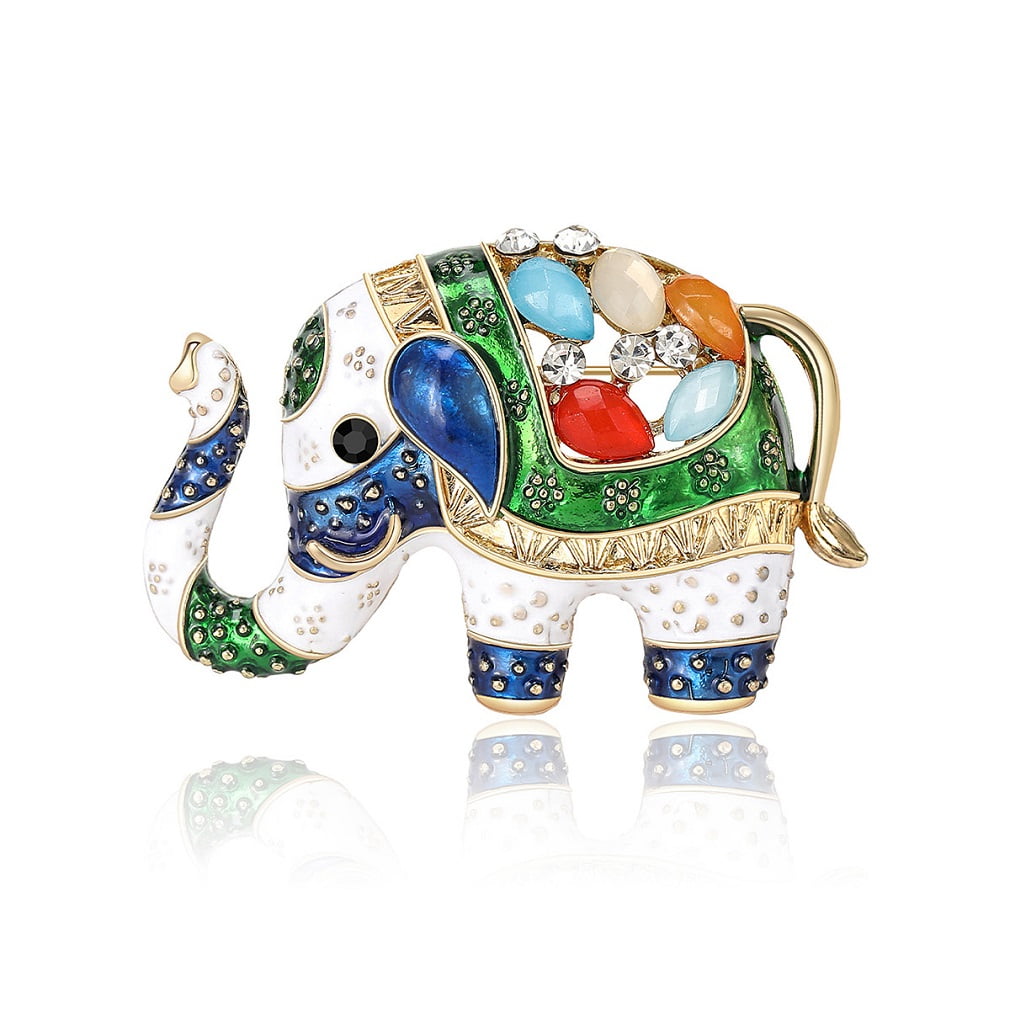 PikaLF Elephant Brooch Pins for Women, Lucky Elephant Brooch Pin, Cute ...