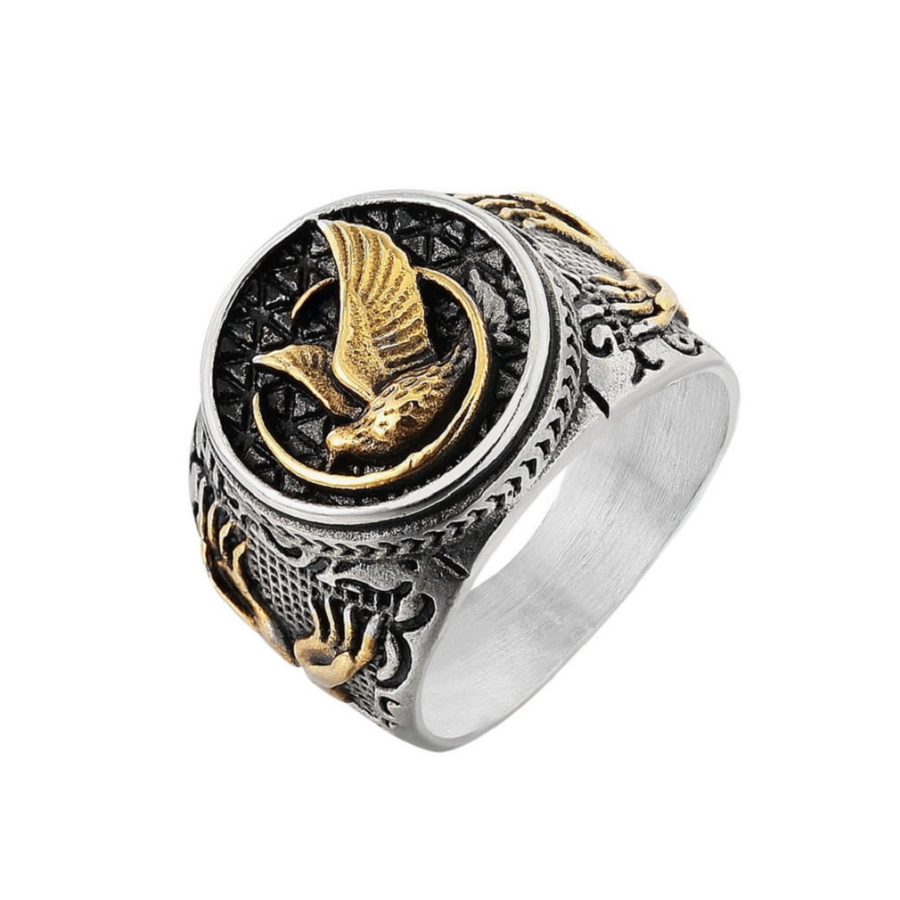 PikaLF Hummingbird Ring for Men, Bird Ring, Hand Ring, Vintage Flying ...