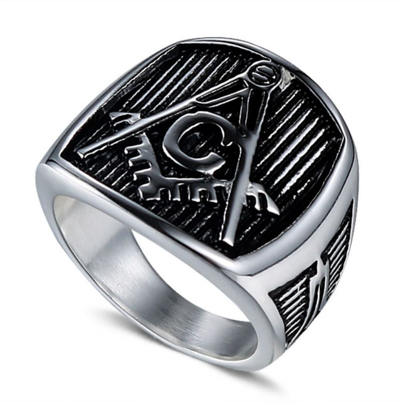 PikaLF Masonic Ring for Men, Masonic Freemason Ring, Vintage Freemason ...