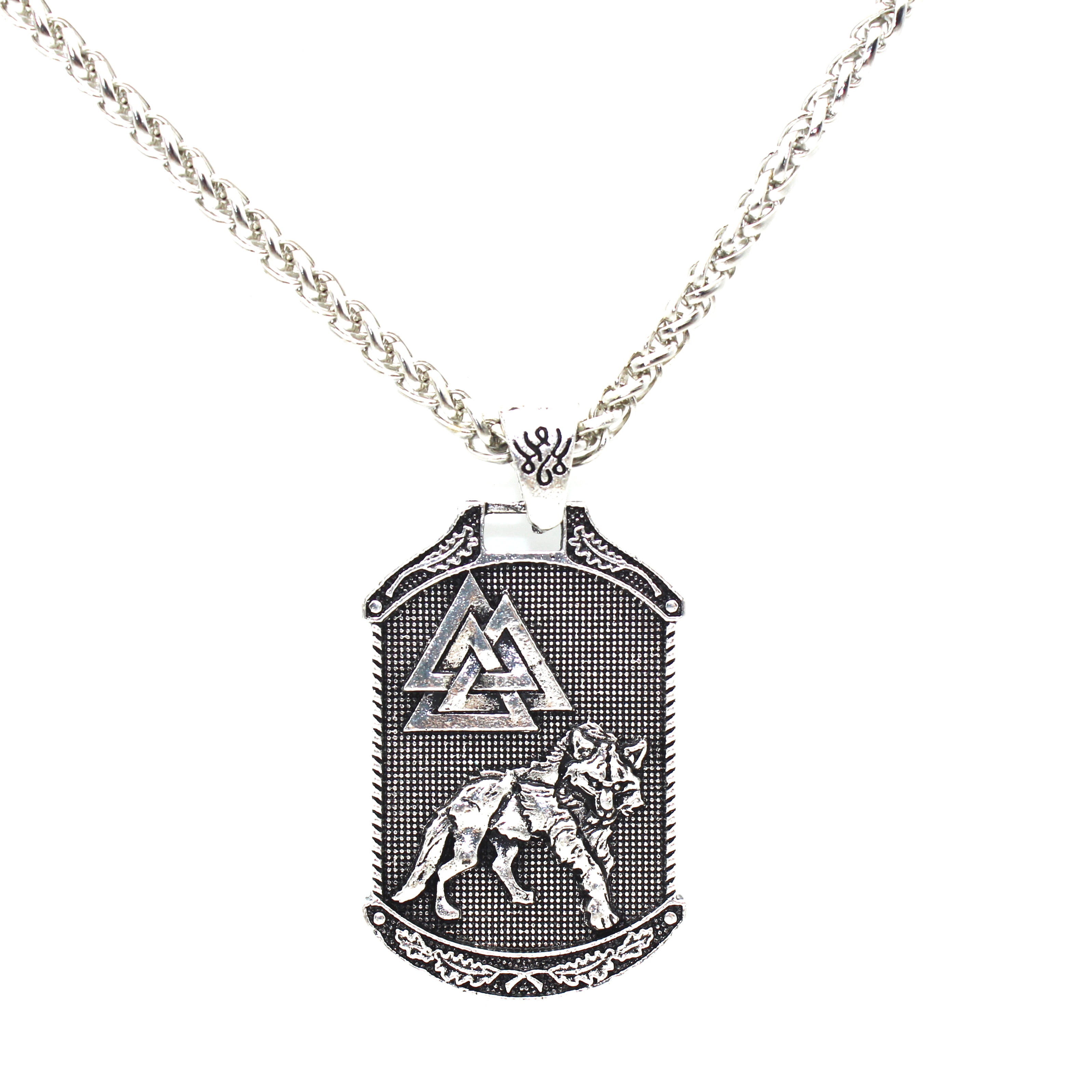 PikaLF Odin Wolf Necklace for Men, Tree of Life Necklace, Norse Viking ...