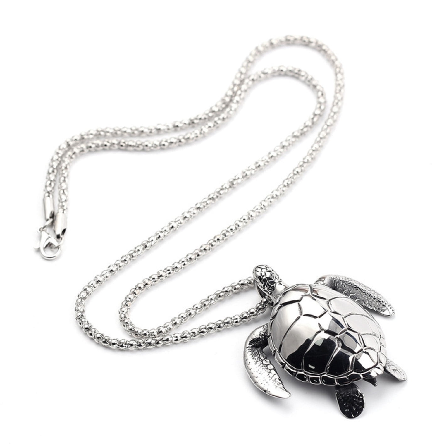 PikaLF Turtle Necklace for Men, Sea Turtle Pendant Necklace with 23.6 ...