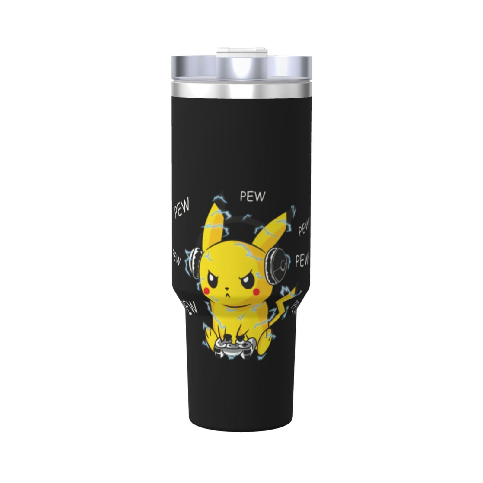 Pikachu 40 oz Tumbler with Handle,Insulated Tumblers with Lid and Straw ...