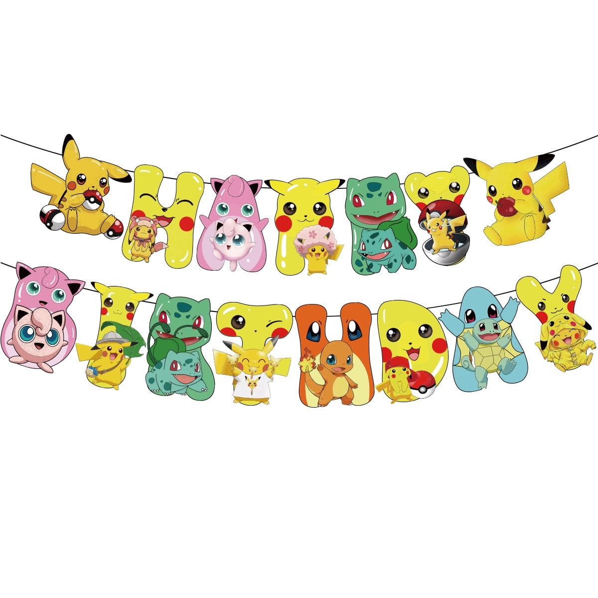 Pikachu Banner For Shower Decorations Birthday Banner Party Decoration ...