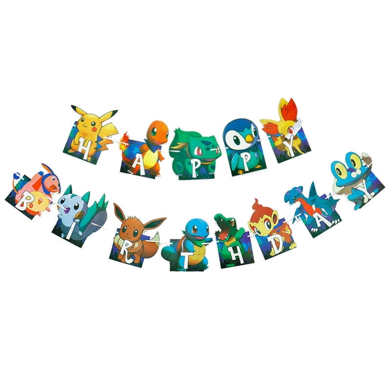 Pikachu Banner For Shower Decorations Birthday Banner Party Decoration ...