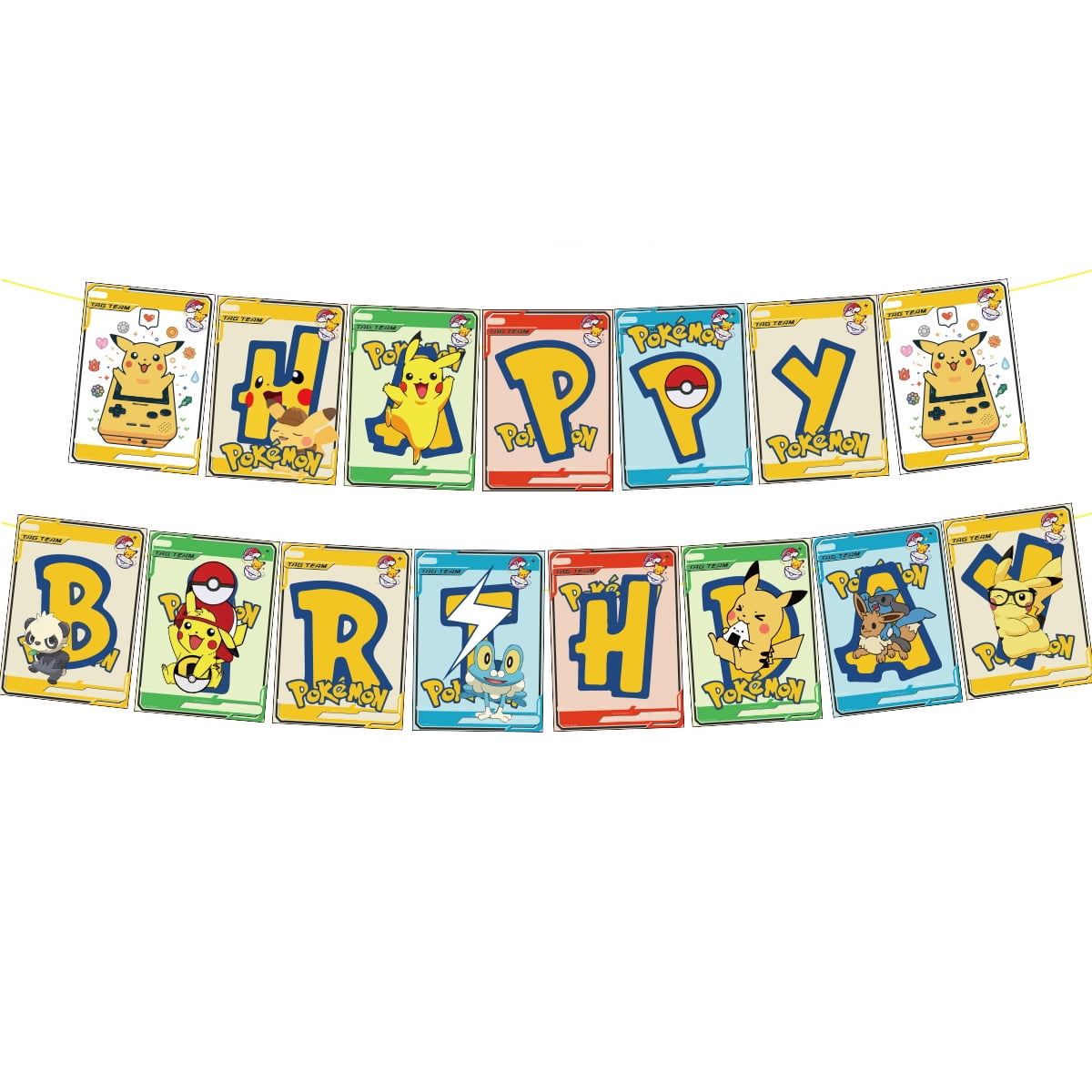 Pikachu Banner For Shower Decorations Birthday Banner Party Decoration ...