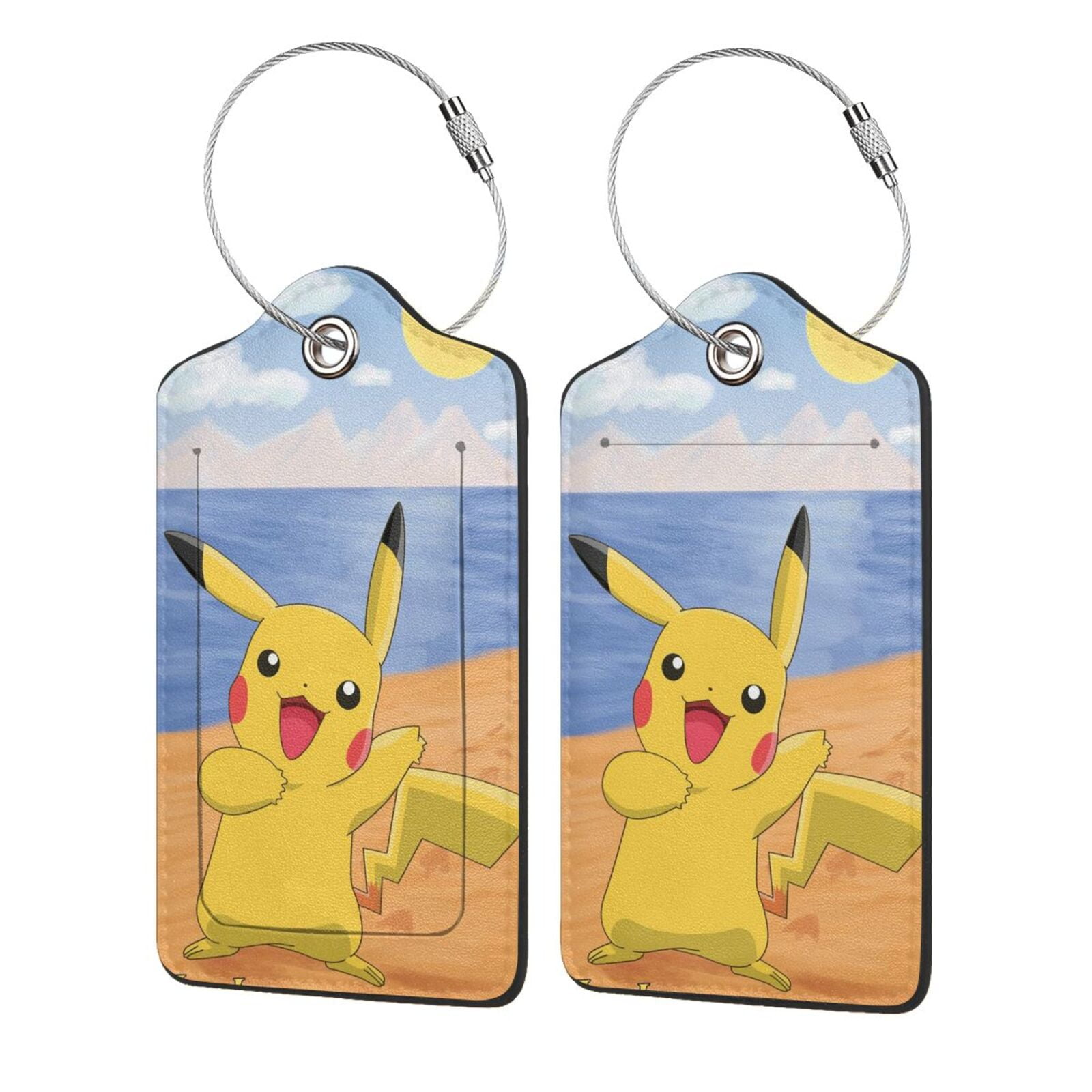Pikachu Beach Luggage Tags for Suitcases Travel ID Identification ...