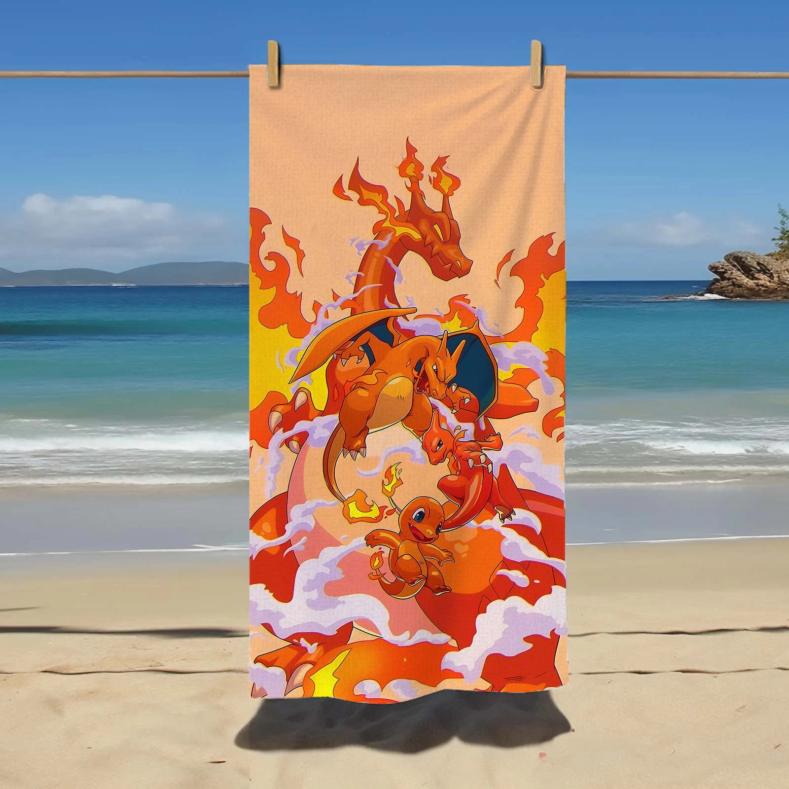 Pikachu Beach Towel Pokemon Travel Serviette Microfibre Gym Towels ...