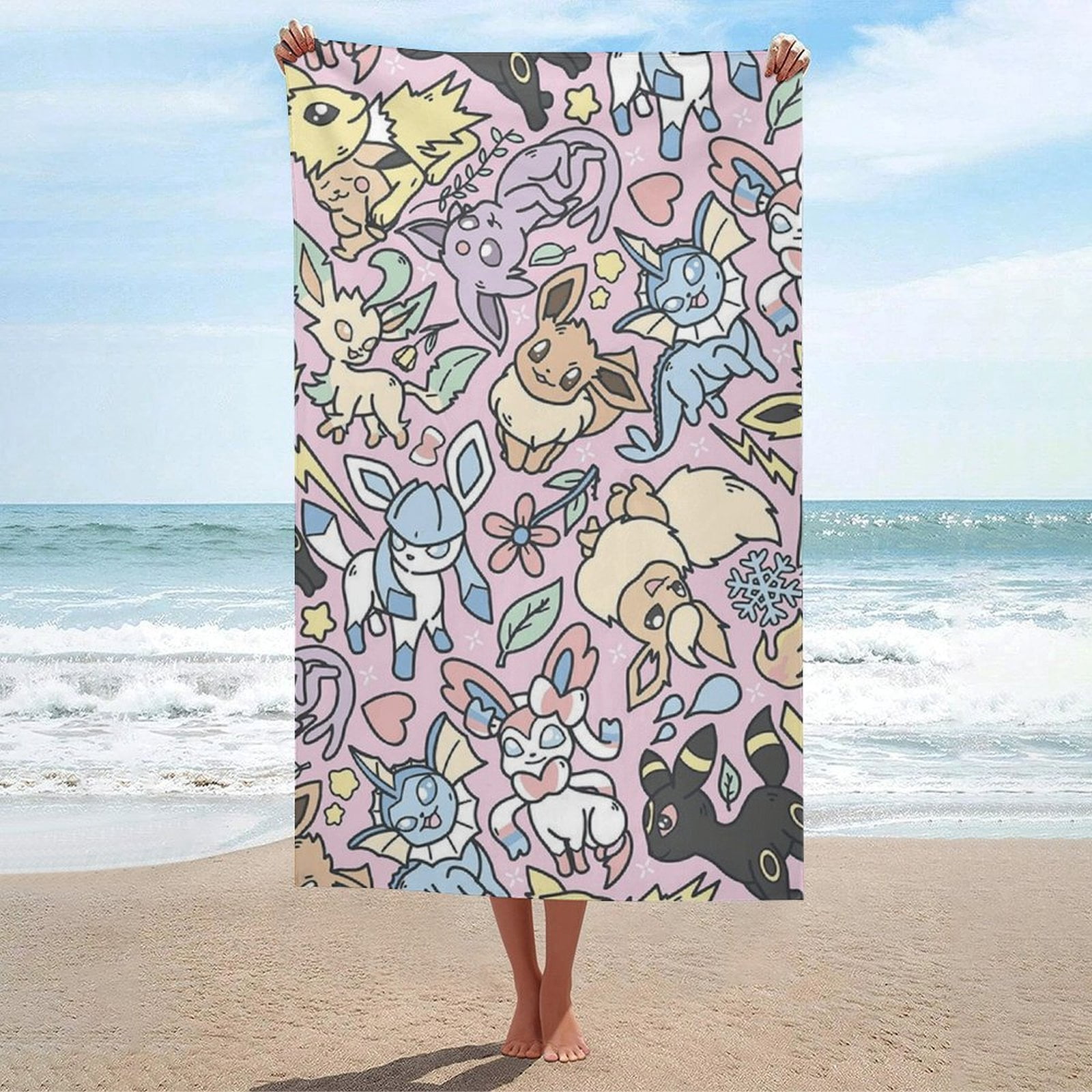 Pikachu Beach Towel Pool Towel Extra Large 130x80cm - Walmart.com