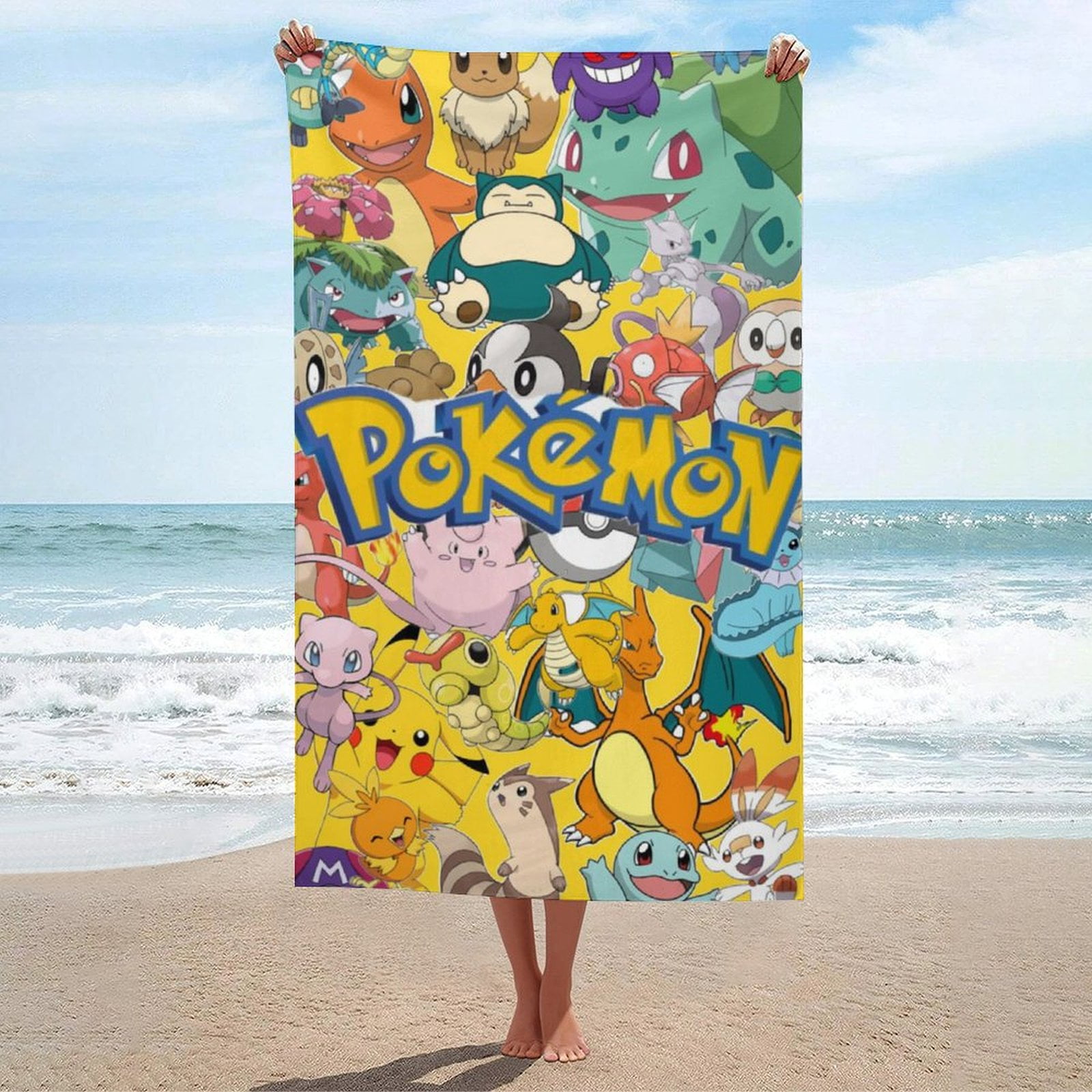 Pikachu Beach Towel Pool Towel Extra Large 130x80cm - Walmart.com