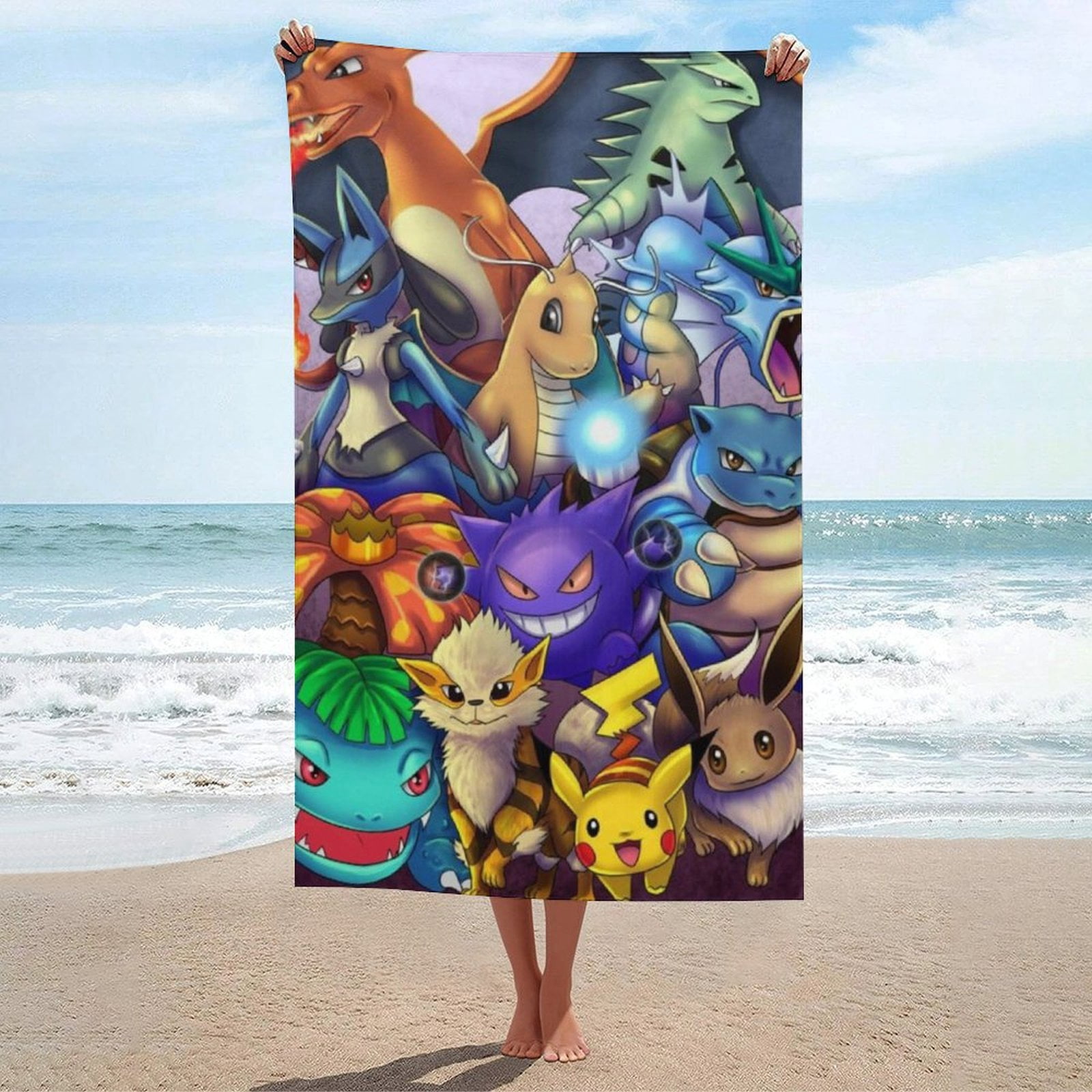 Pikachu Beach Towel Pool Towel Extra Large 130x80cm - Walmart.com