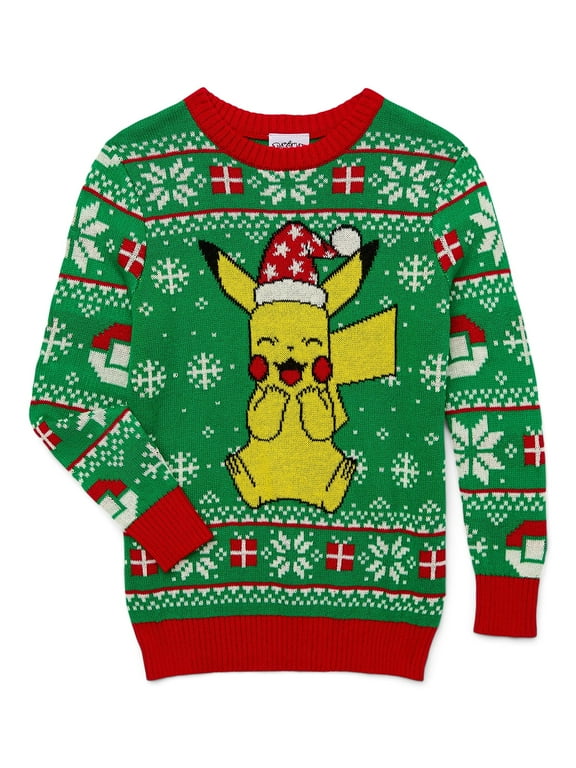 Holiday Time Boys Christmas Sweater, Sizes 4-18 & Husky - Walmart.com
