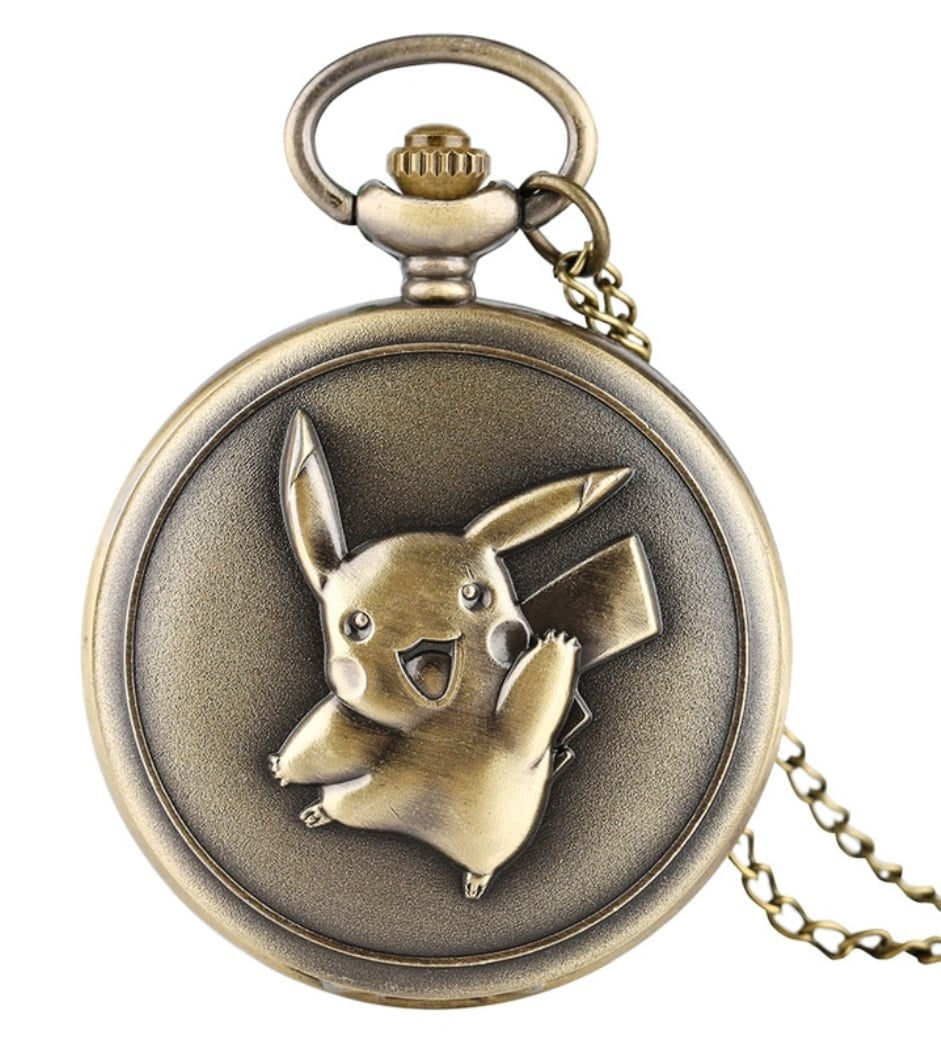 Pikachu Bronzetone Pocket Watch - Walmart.com