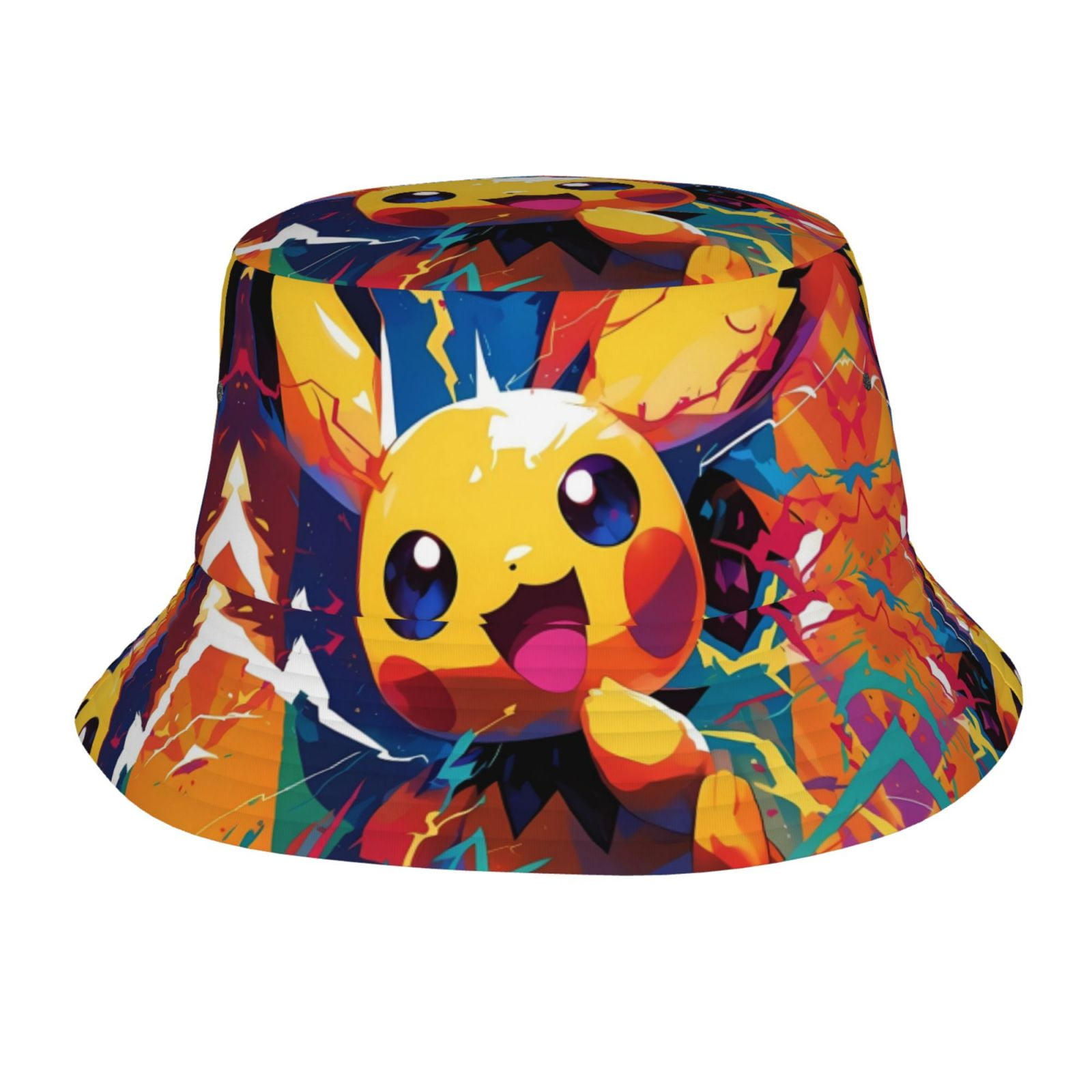 Pikachu Bucket Hat Beach Sun Hat For Women Men, Beach Caps Reversible ...