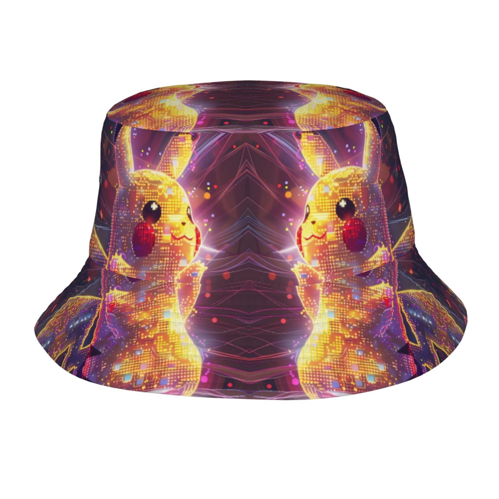 Pikachu Bucket Hat Beach Sun Hat For Women Men, Beach Caps Reversible ...