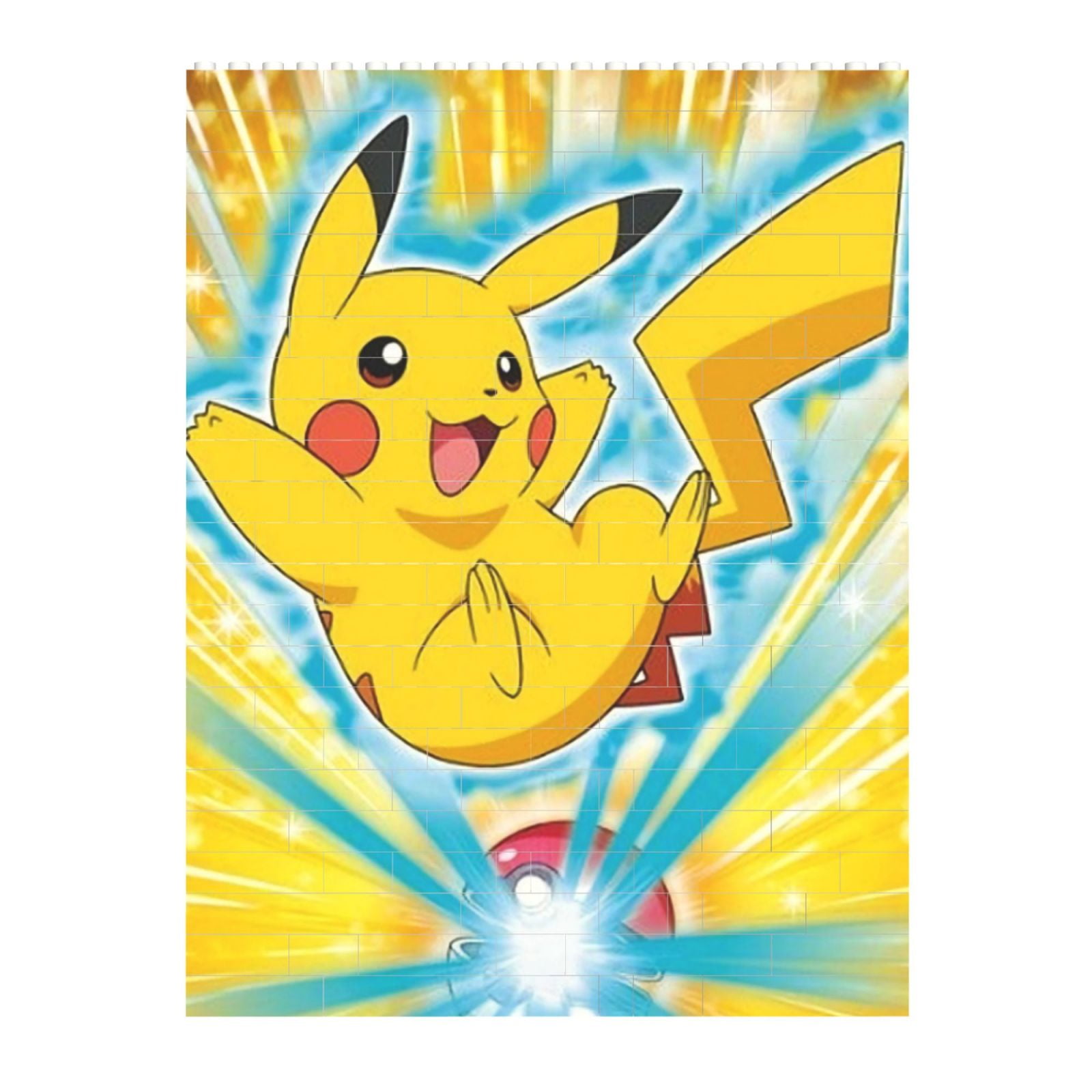 Pikachu Building Blocks Puzzle Waterproof Puzzle Family Games Leisure ...