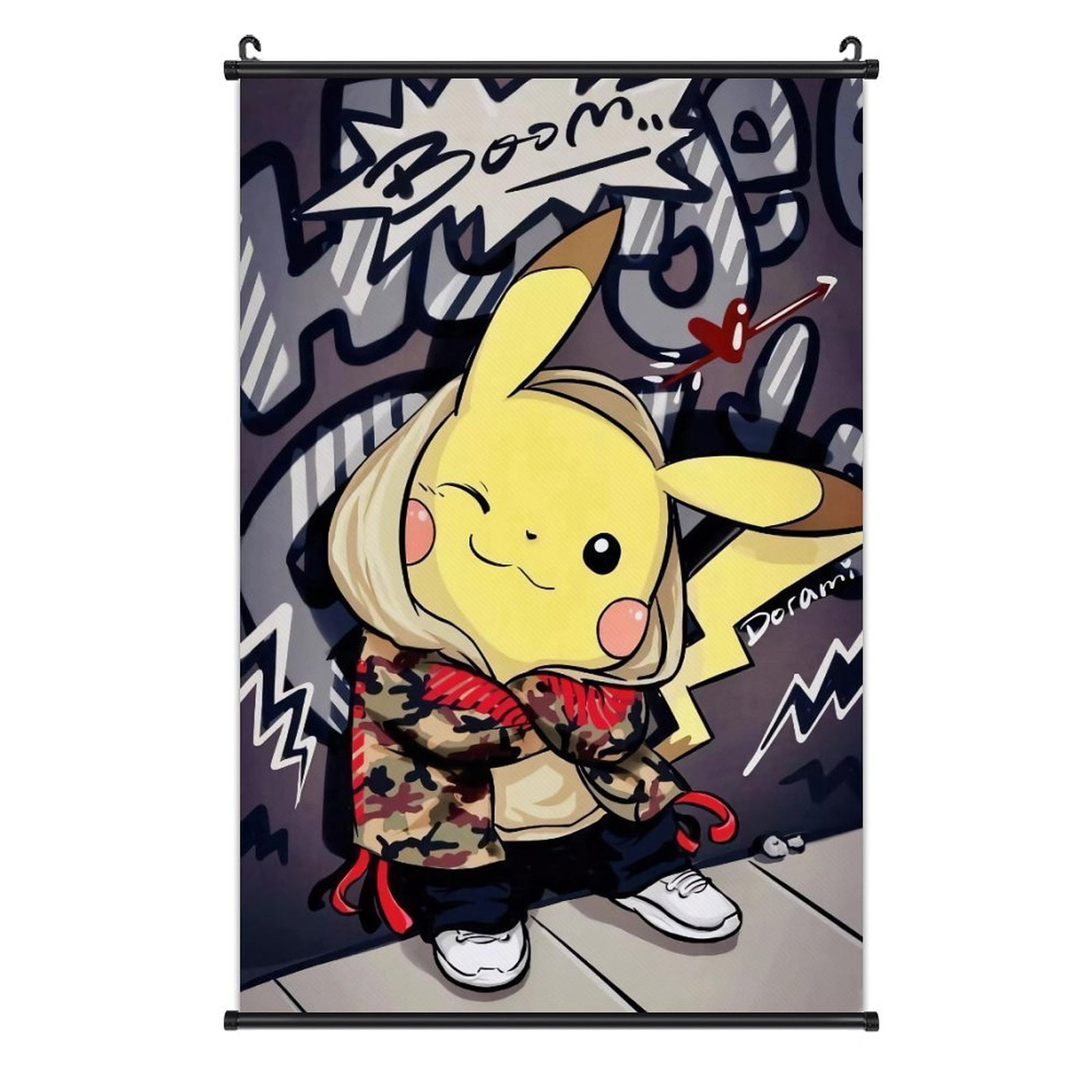 Pikachu Canvas Wall Poster: Ideal Gift for Pokémon - Loving Teens Young ...