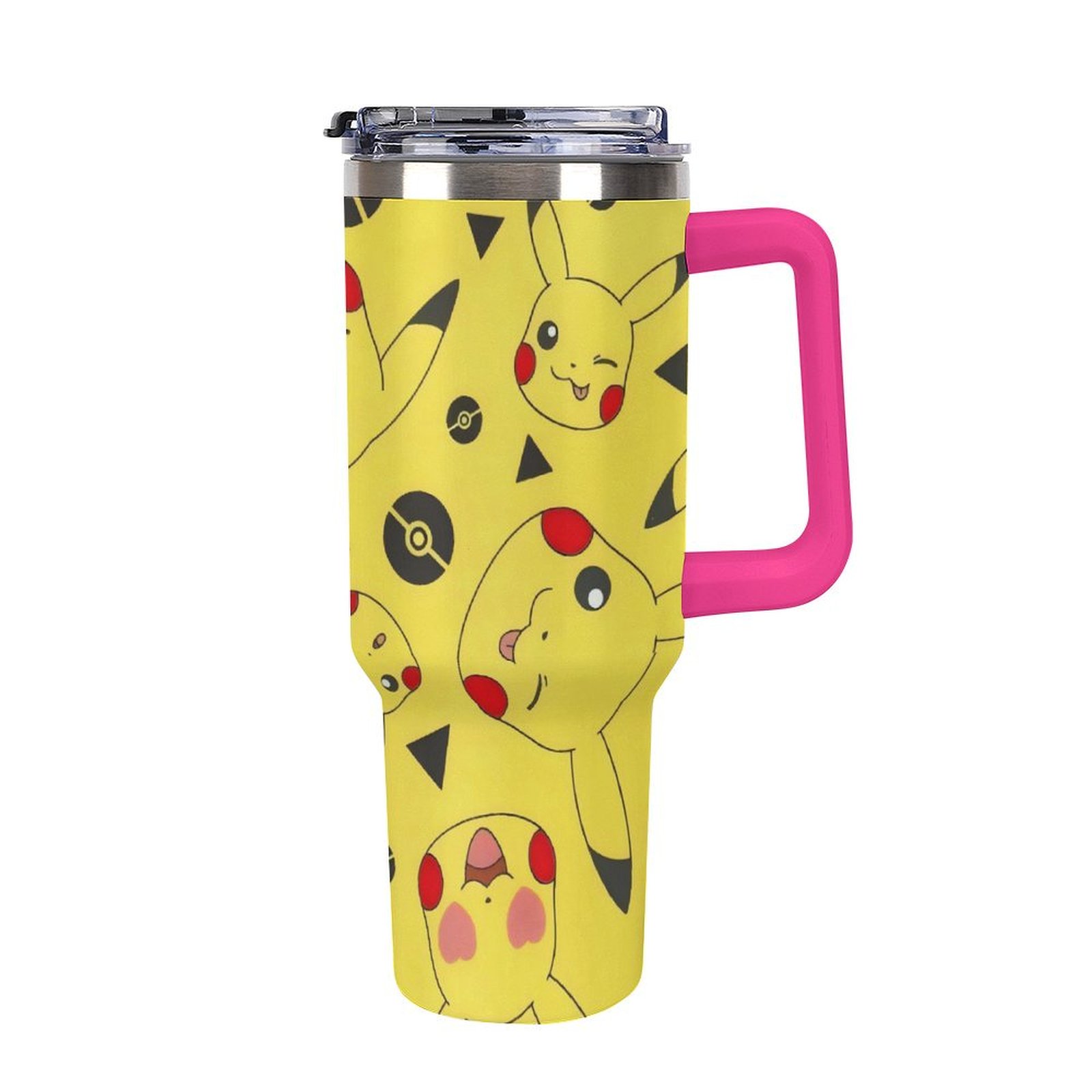 Pikachu Car Cup Stainless Steel Thermos Cup with Handle 40oz - Walmart.com