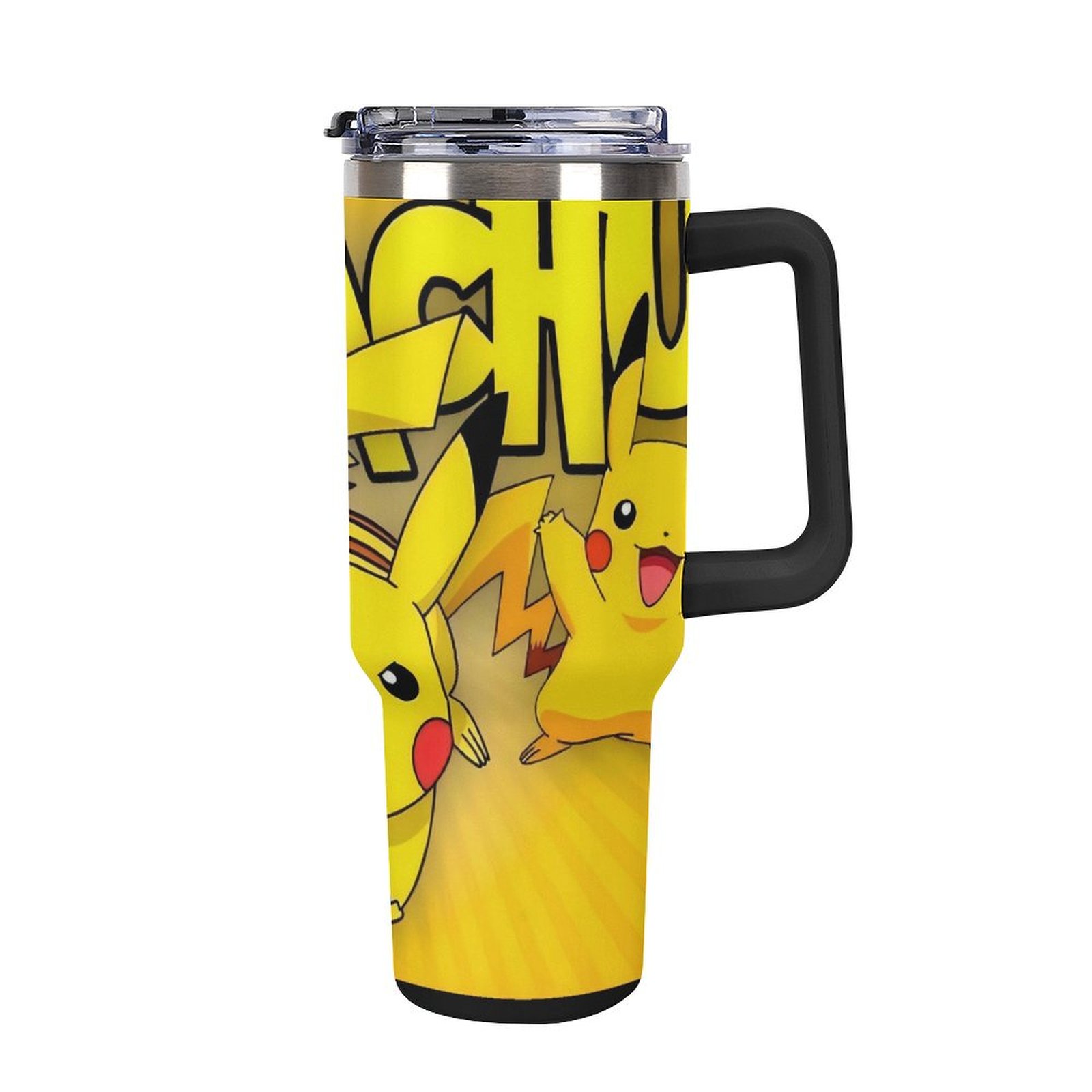 Pikachu Car Cup Stainless Steel Thermos Cup with Handle 40oz - Walmart.com