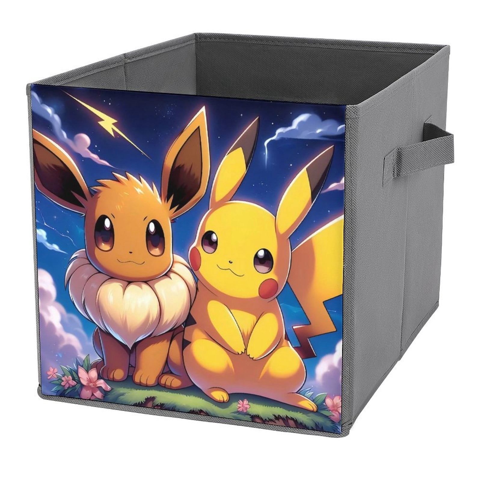 Pikachu toy storage box suitable for children's toys folding storage ...