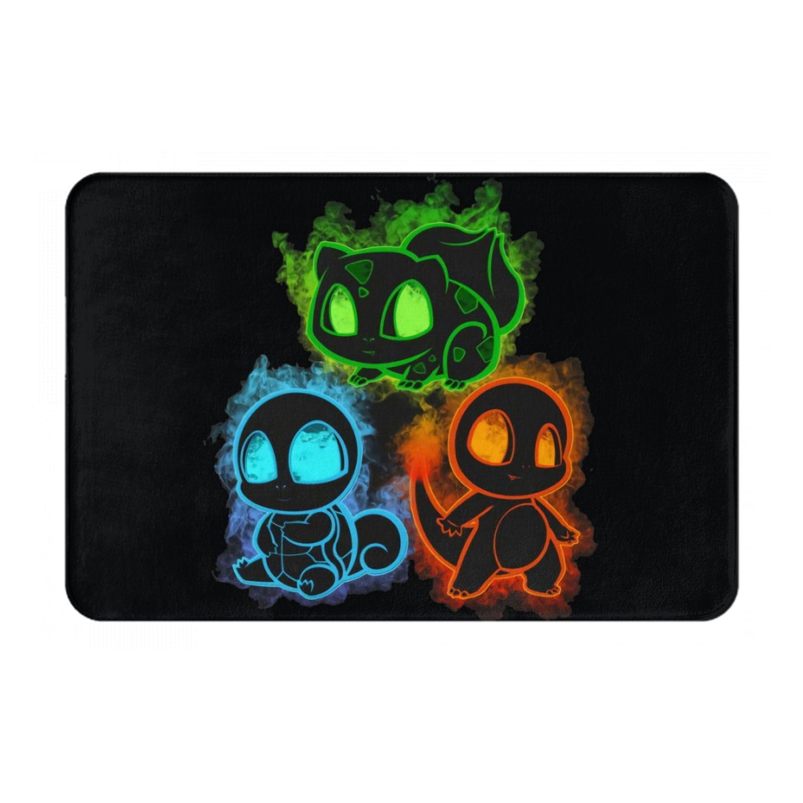 Pikachu-Charmander Squirtle Bulbasaur Bathroom Rugs Mat 24x16,Extra ...