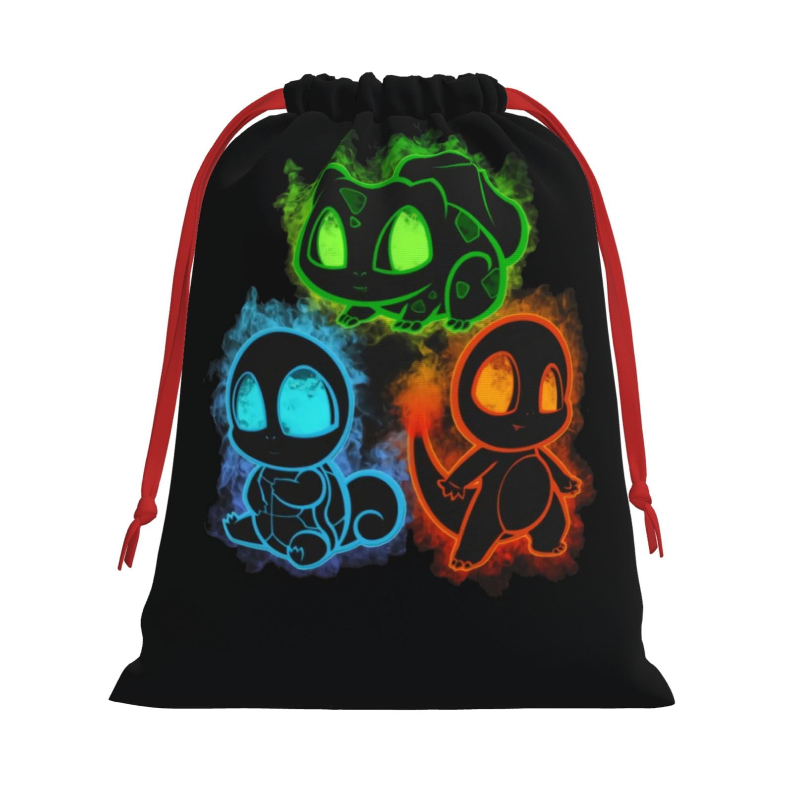 Pikachu-Charmander Squirtle Bulbasaur Drawstring Bag For Kids Adults ...