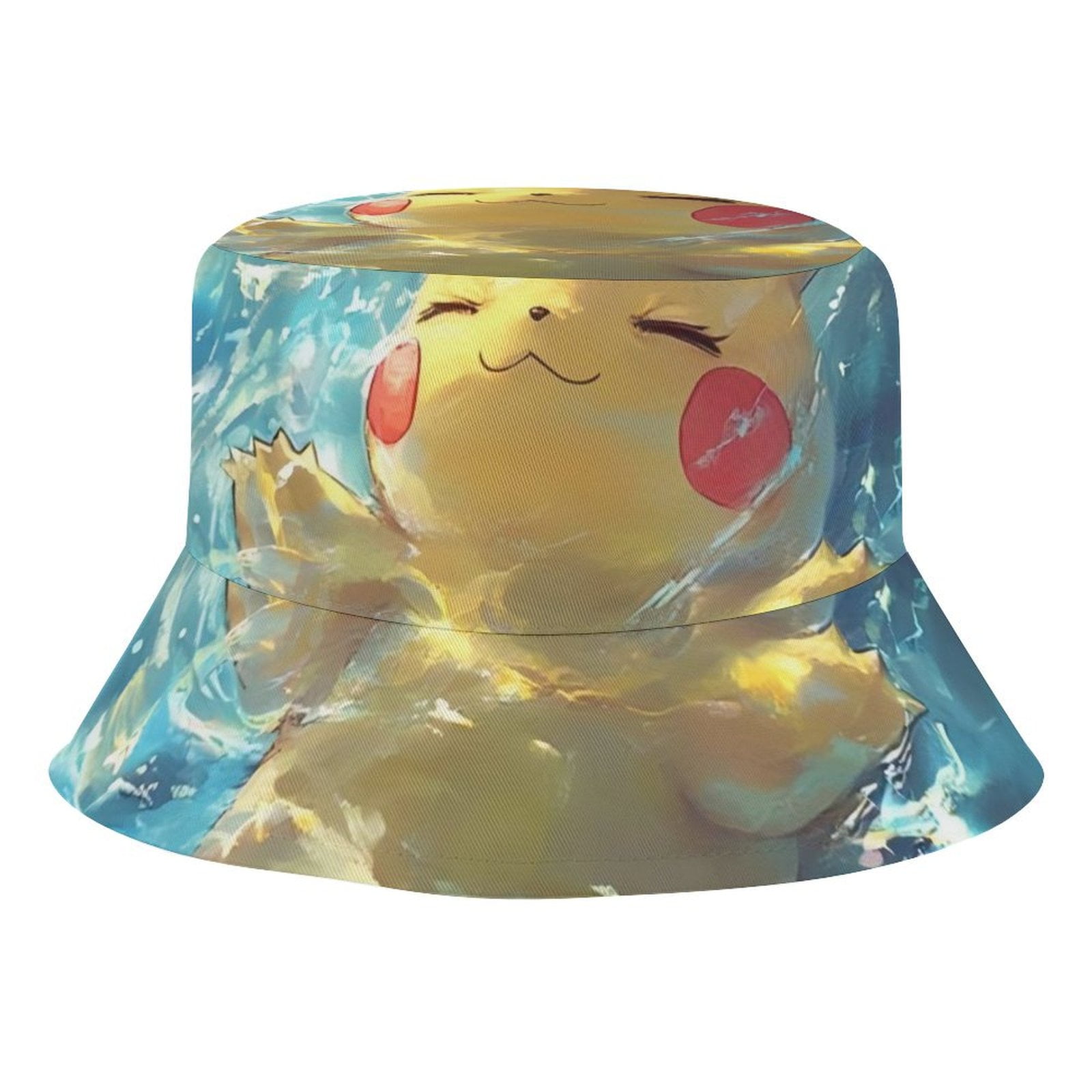 Pikachu Children's beach bucket hat suitable for boys and girls 52cm ...